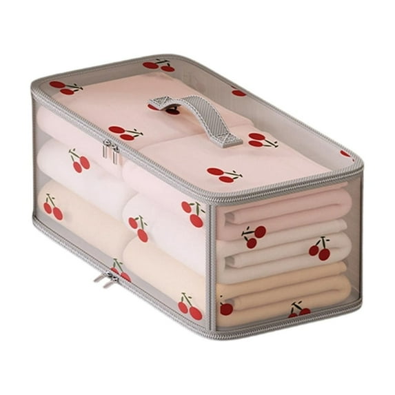 DefiDgd Clothes Storage Bins Box,Transparent Foldable Stackable ...