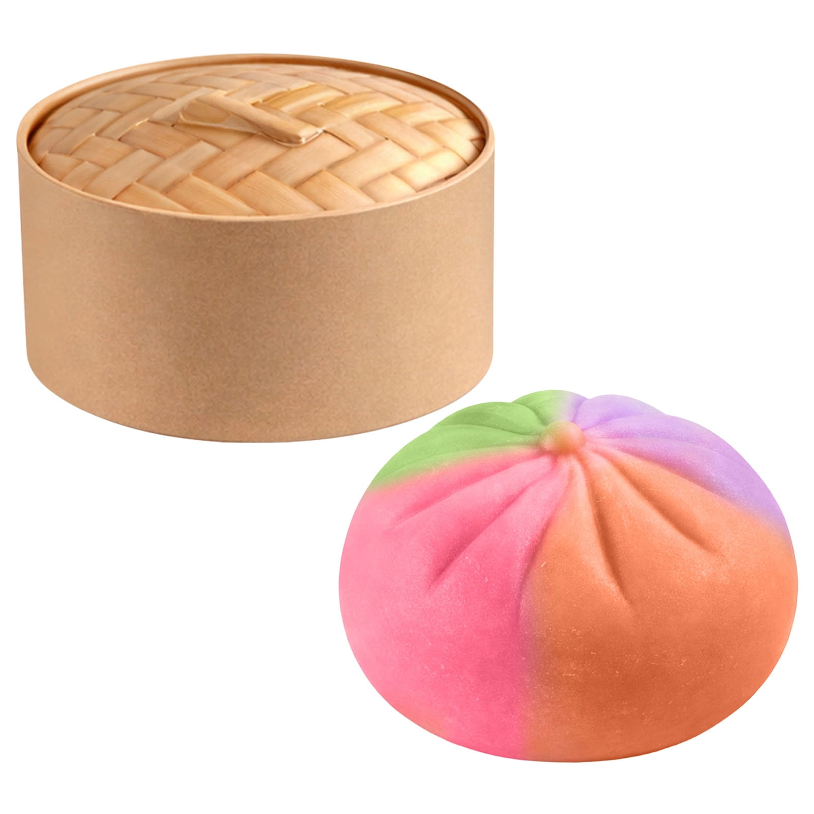 DefiDgd Colorful Faux Buns Stress Balls,Rubbing and Squeezing Prop with ...