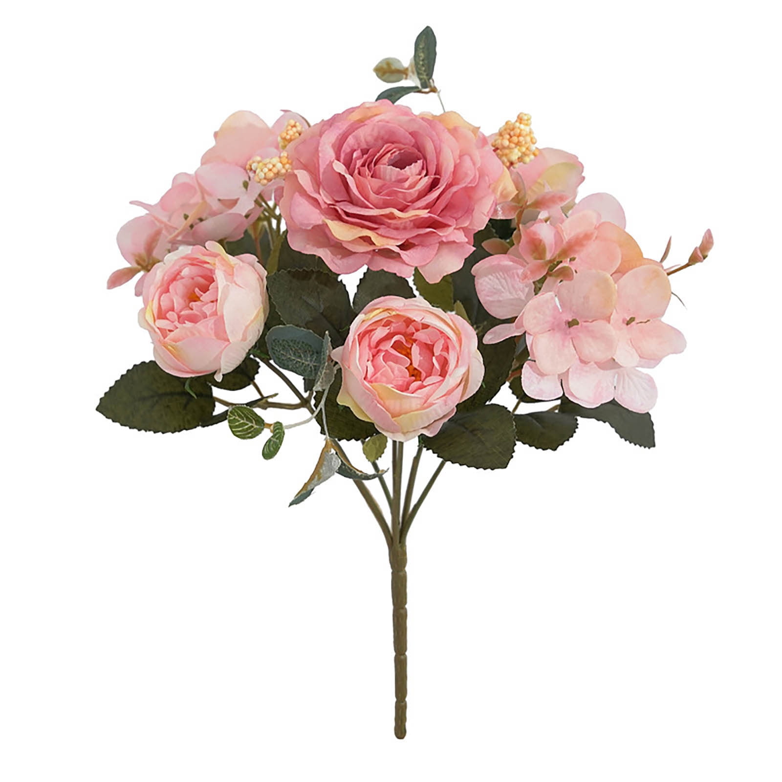 DefiDgd Faux Peonies Rose Flowers Bouquet Home Decoration,Vintage Fake ...