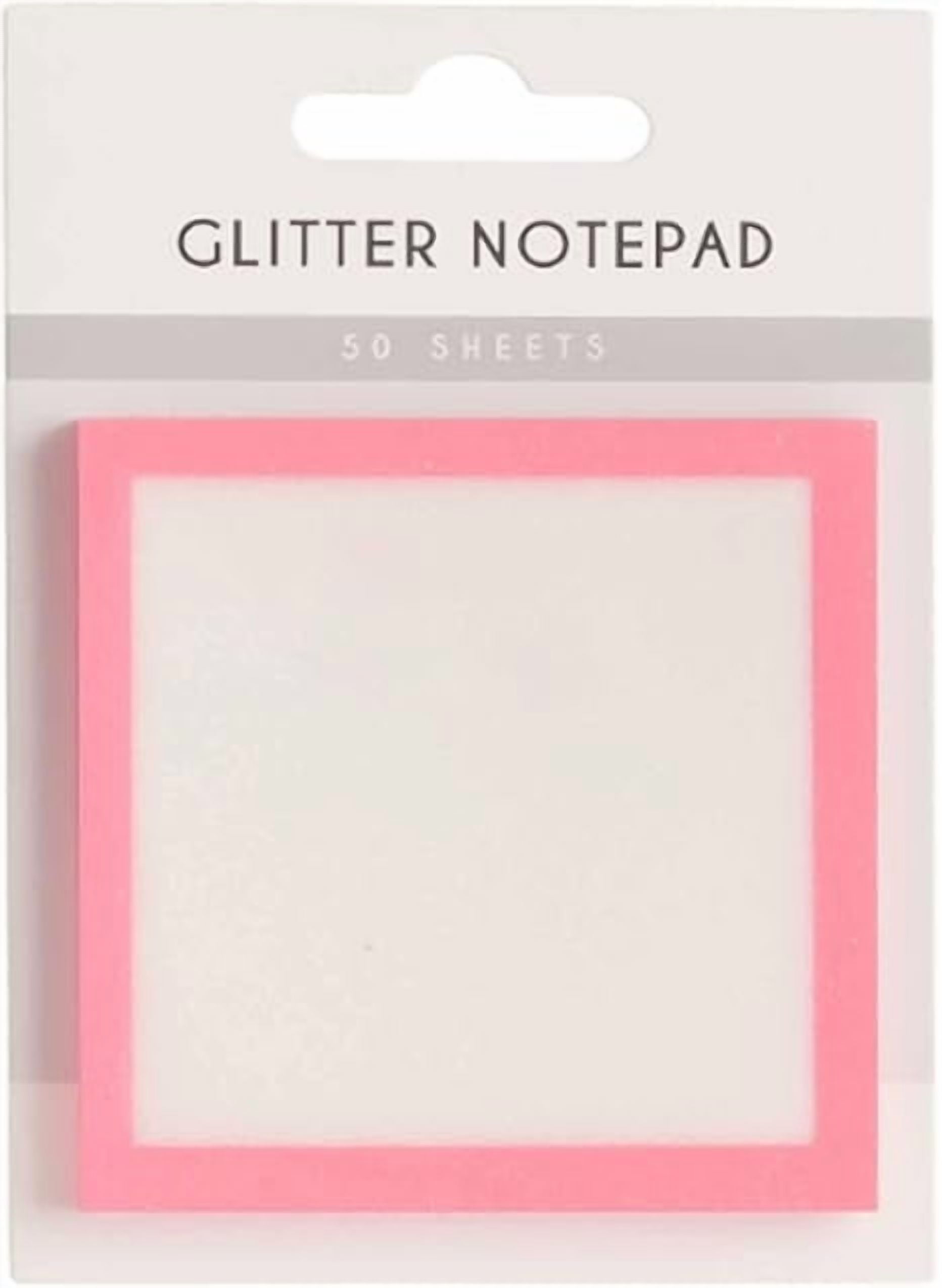 DefiDgd Glitter Notepad Sticky Notes,Self Adhesive Transparent Sticky ...
