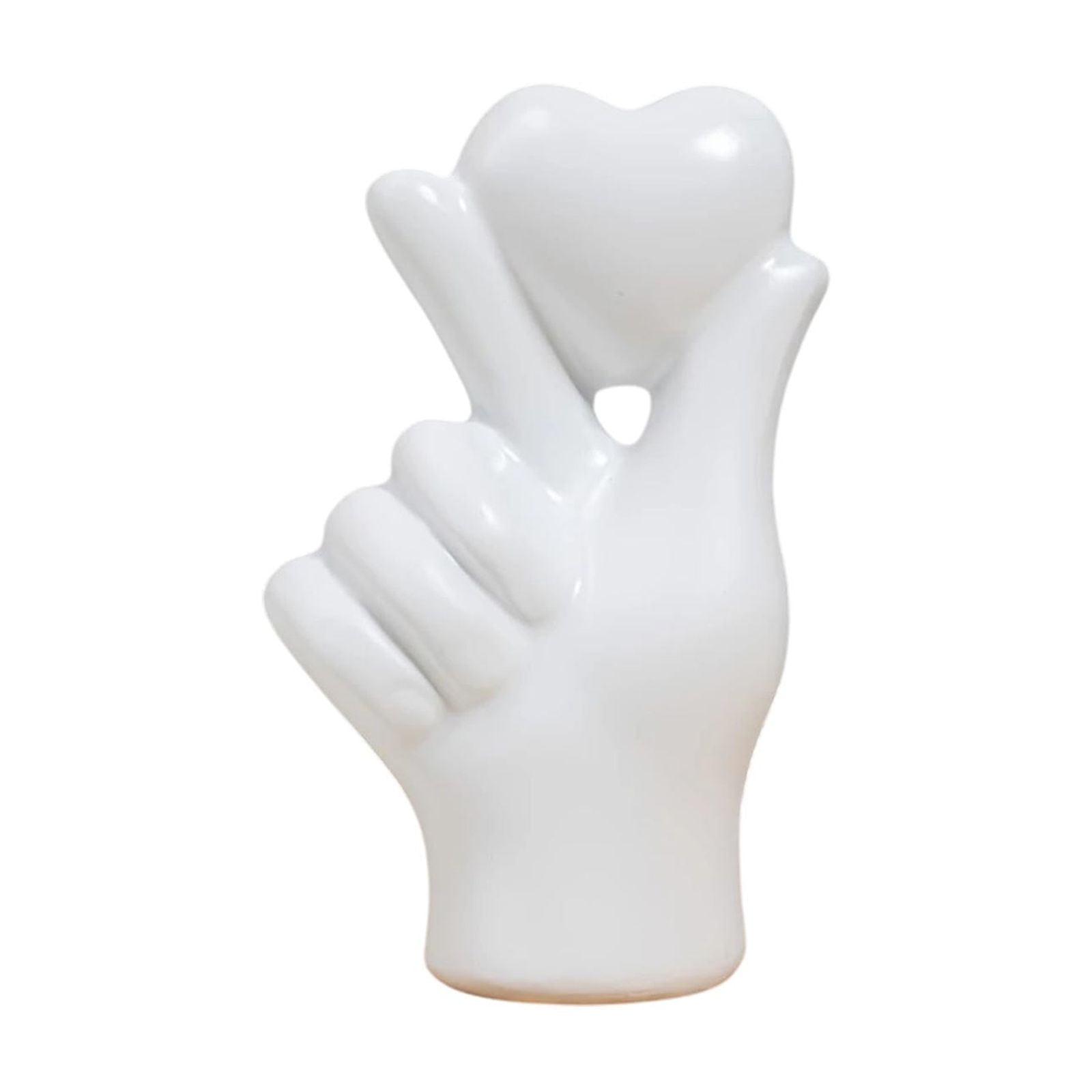 DefiDgd Small Heart Shaped Hands Sculpture Decor Table Ornament,Love ...