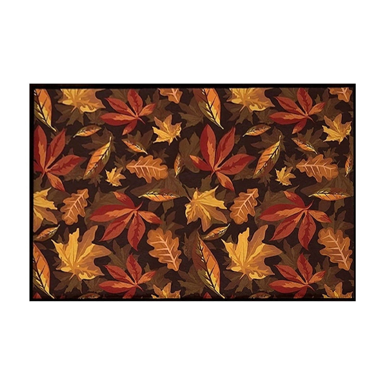 DefiDgd Thanksgiving Fall Maple Leaves Doormat,Non Slip Floor Farmhouse ...