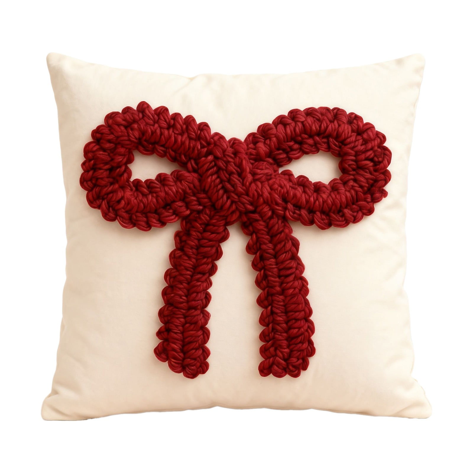 DefiDgd Valentine's Day Throw Pillow Covers,Bow Pattern Pillow Cover ...