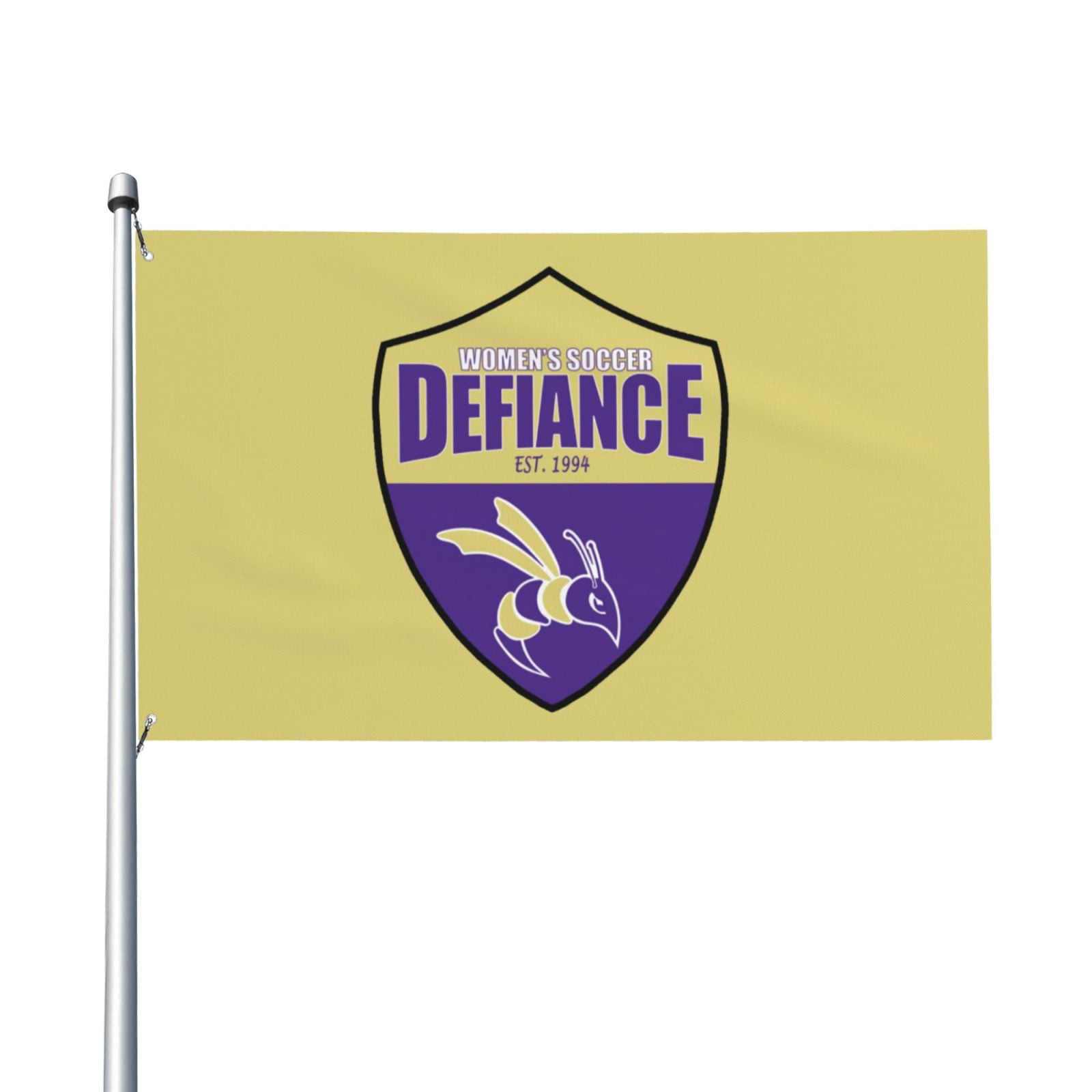 Defiance College Logo Flag 3x5 Outdoor ,Sewn Stripes, Stronger Brass ...