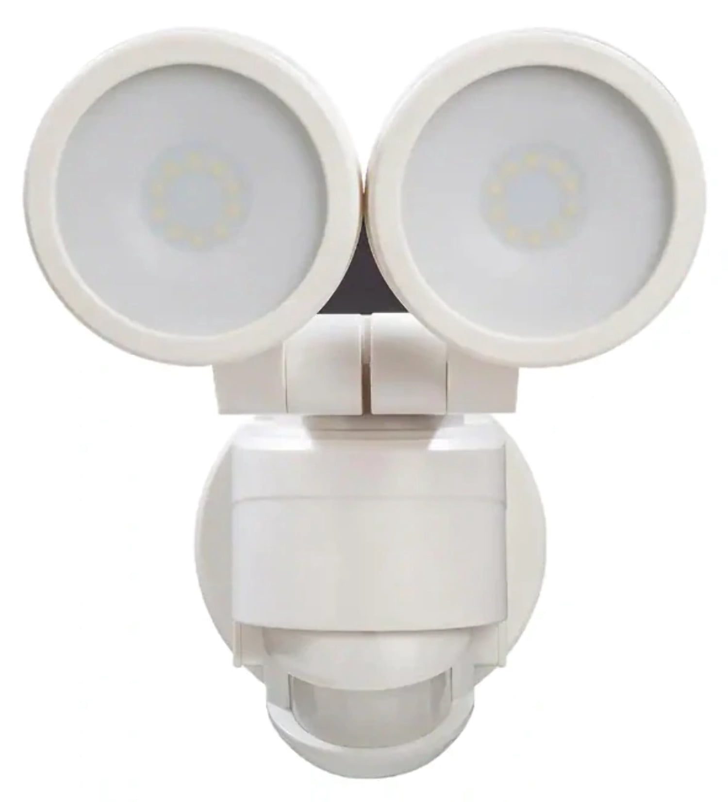 Defiant 180 Degree White Motion Activated Outdoor Integrated LED Twin ...