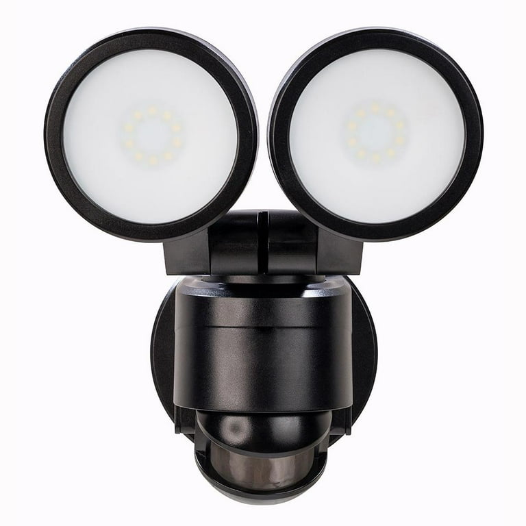 Defiant 180 Degree Black Motion-Sensing LED Twin Head Defiant 180 Degree Black Motion-Sensing LED Twin Head