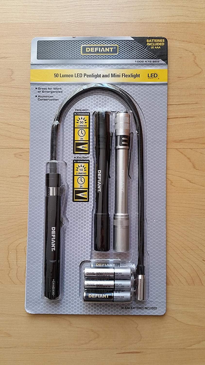 Defiant 50 Lumen Flexible Mini Penlight Flashlight - Walmart.com