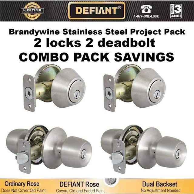 Defiant Brandywine Stainless Steel Project Pack - Walmart.com