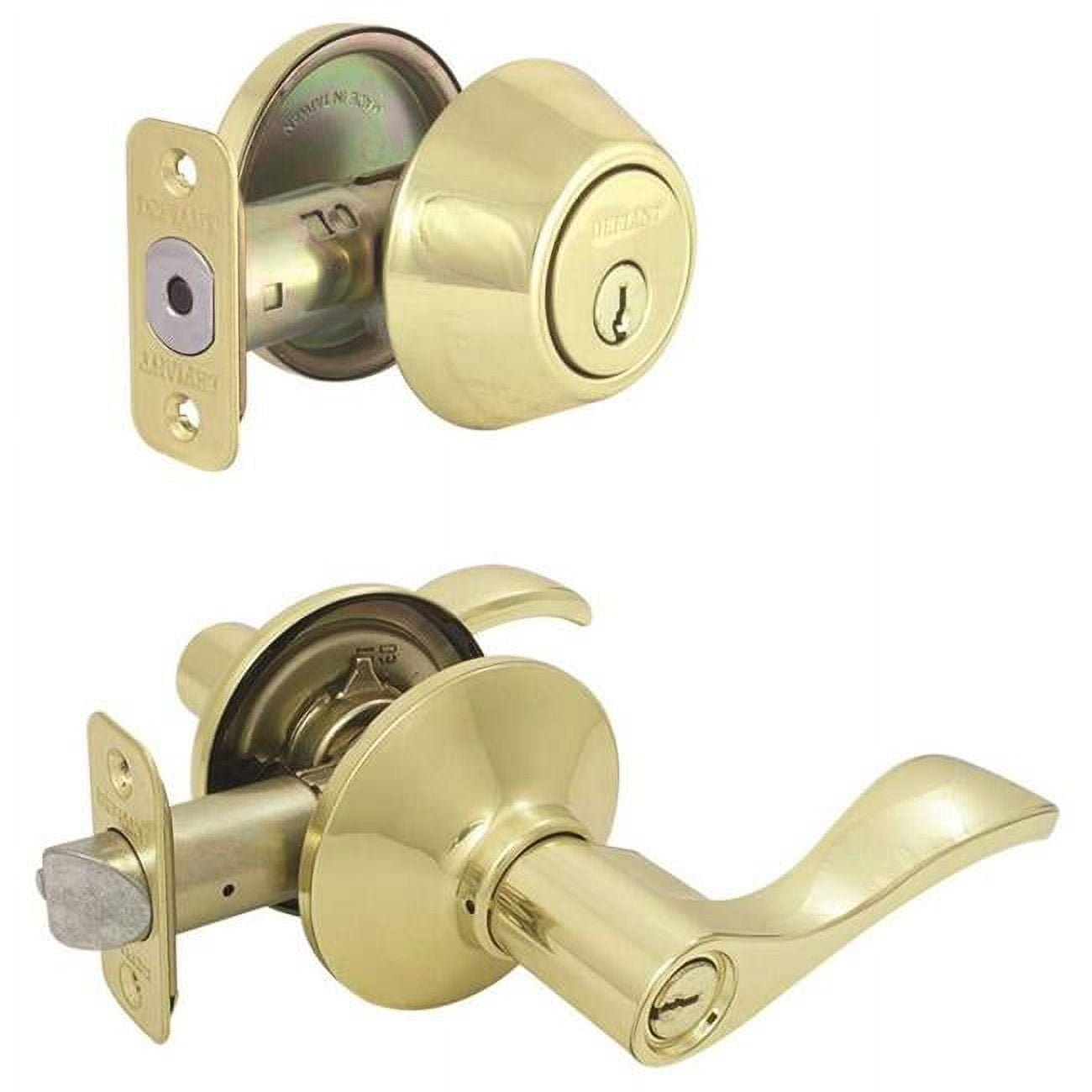 Defiant MYE7L1B-K-MK Naples Keyed Entry Door Lever with Single Cylinder ...