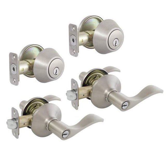 Defiant Naples Entry Door Security Hardware, Satin Nickel Single ...