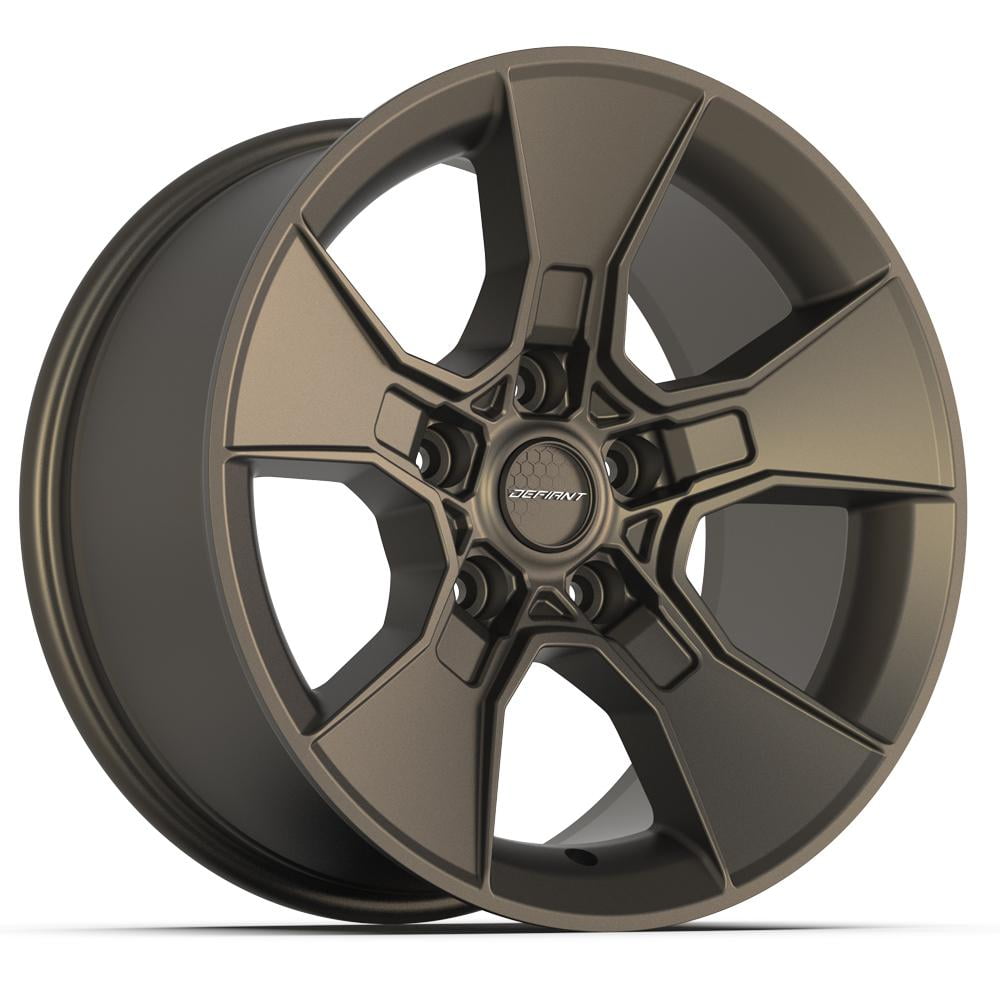 DEFIANT Wheels DF02 17 Inch Rims Fit 5x127 17x8.5 Satin Bronze (Set of ...
