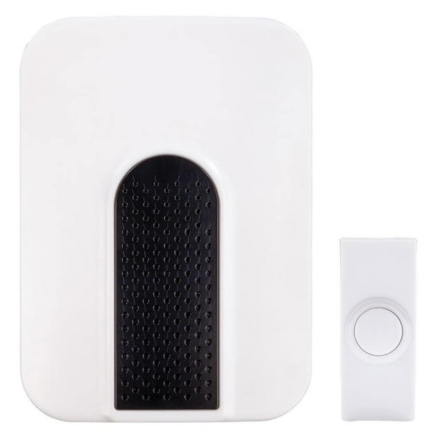 Defiant Wireless Doorbell Kit, Front Door Bell Chime with 1-Push Button ...