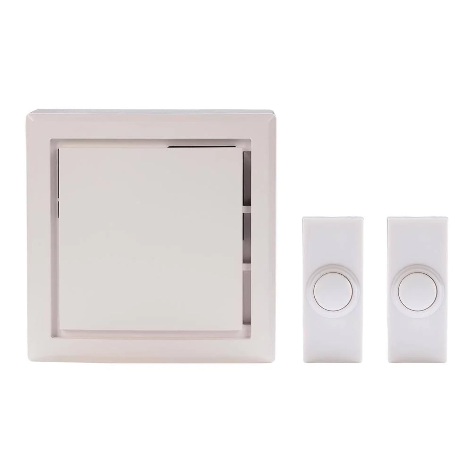 Defiant Wireless Plug-in Doorbell Kit with 2 Wireless Push Buttons ...