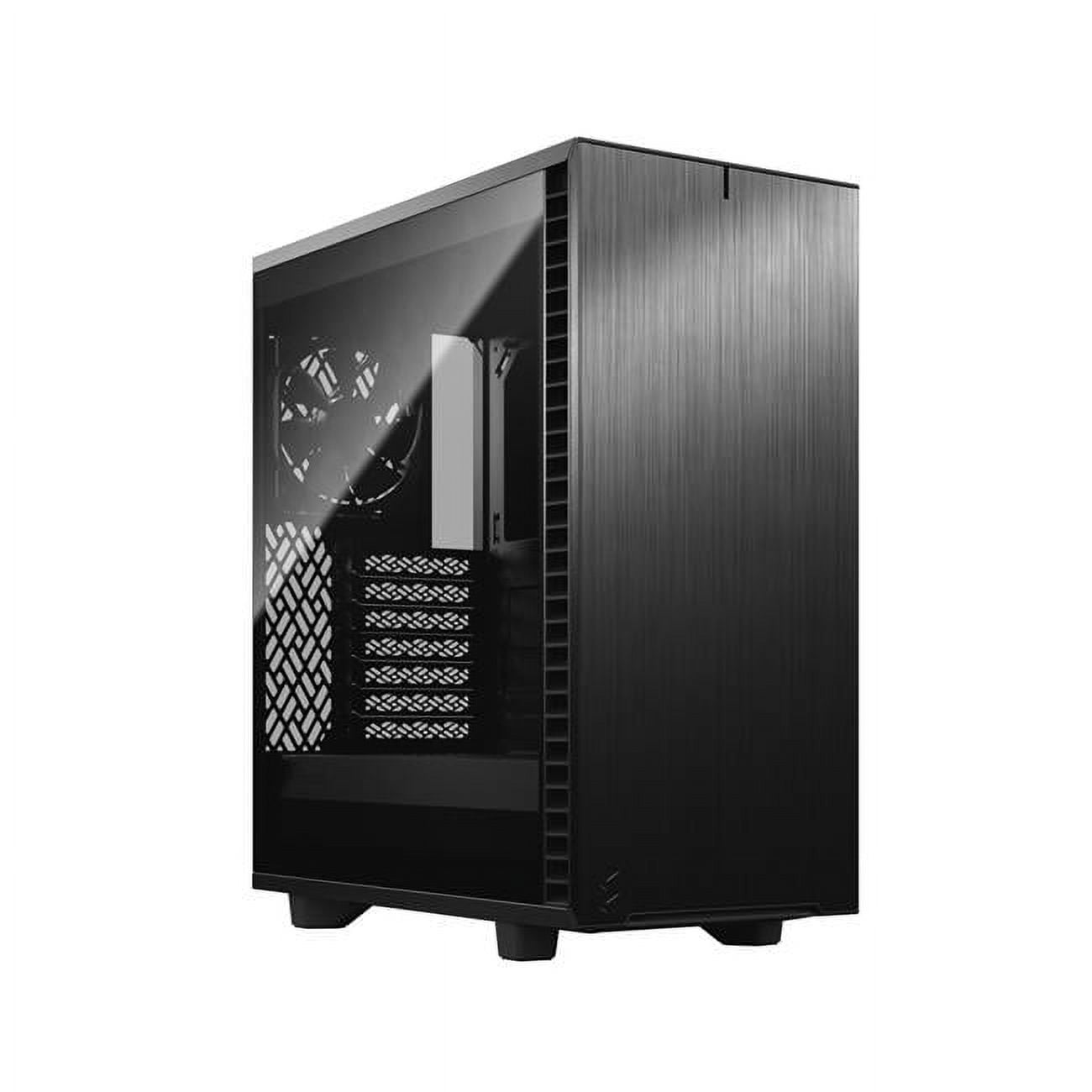 Define 7 Compact Black Brushed Aluminum & Steel ATX Compact Silent Dark ...
