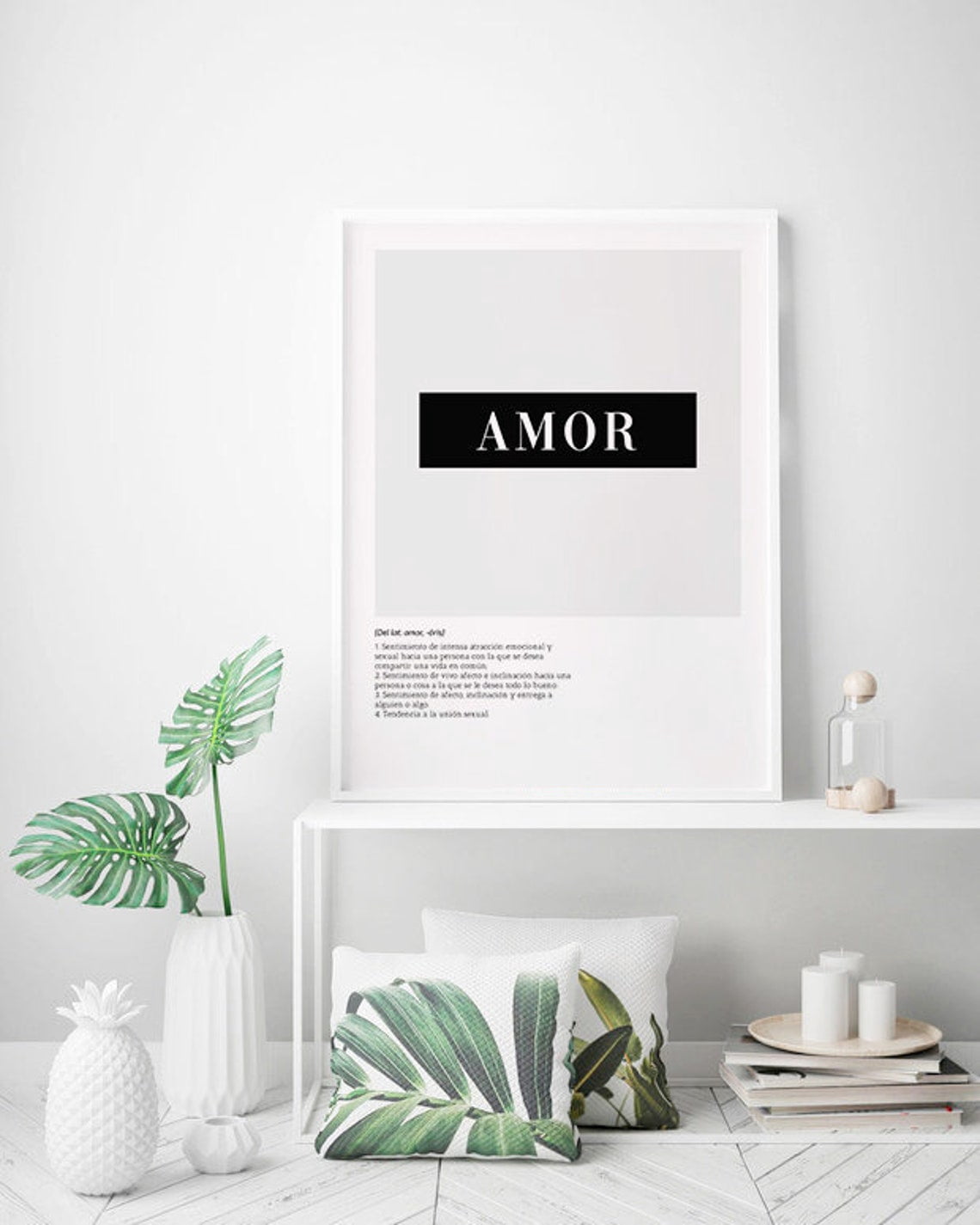 Define Love Love Definition Calligraphy Wall Art, Stretched Canvas ...