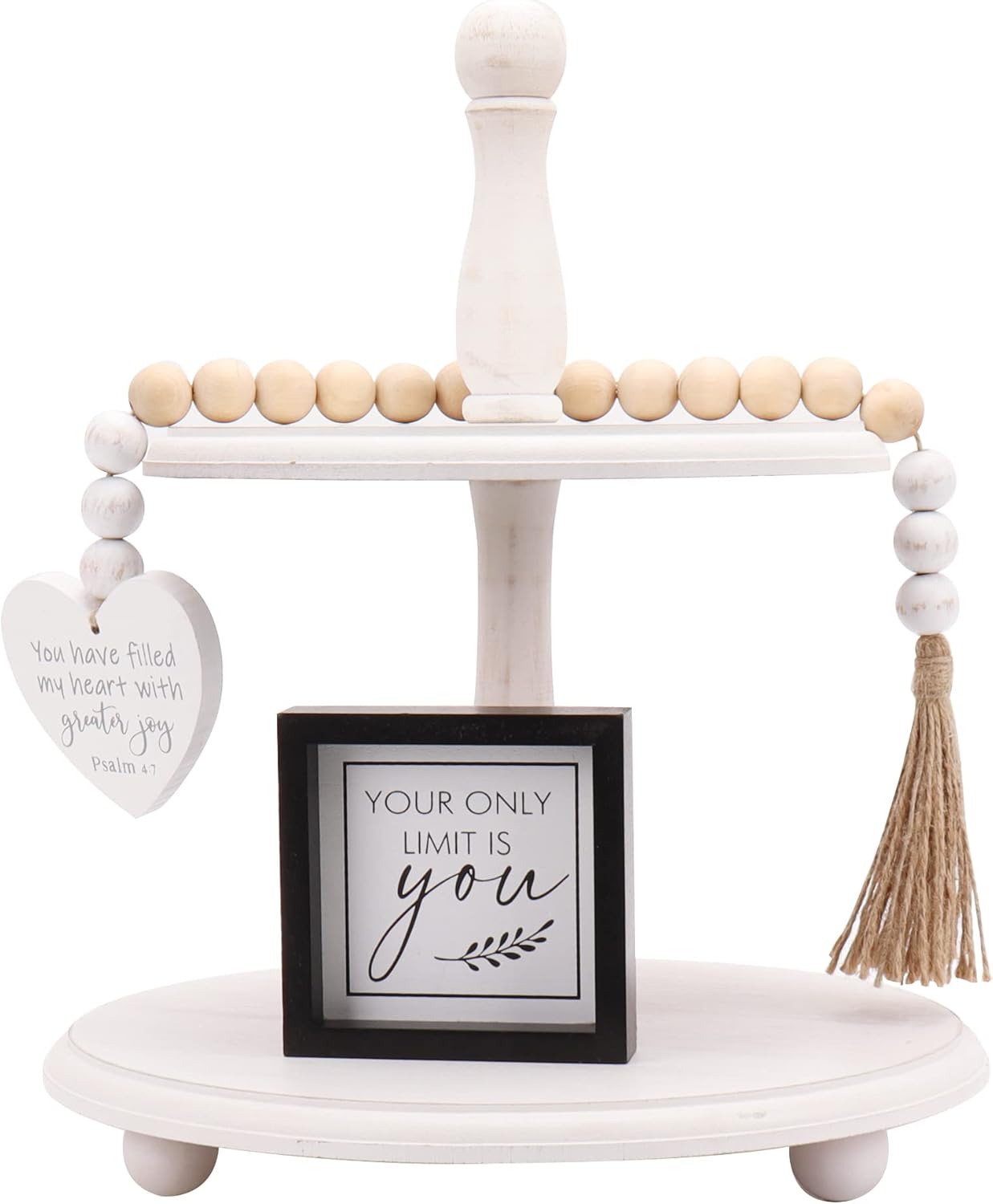 Defined Deco Two Tiered Tray Wooden Tiered Serving Tray Farmhouse ...