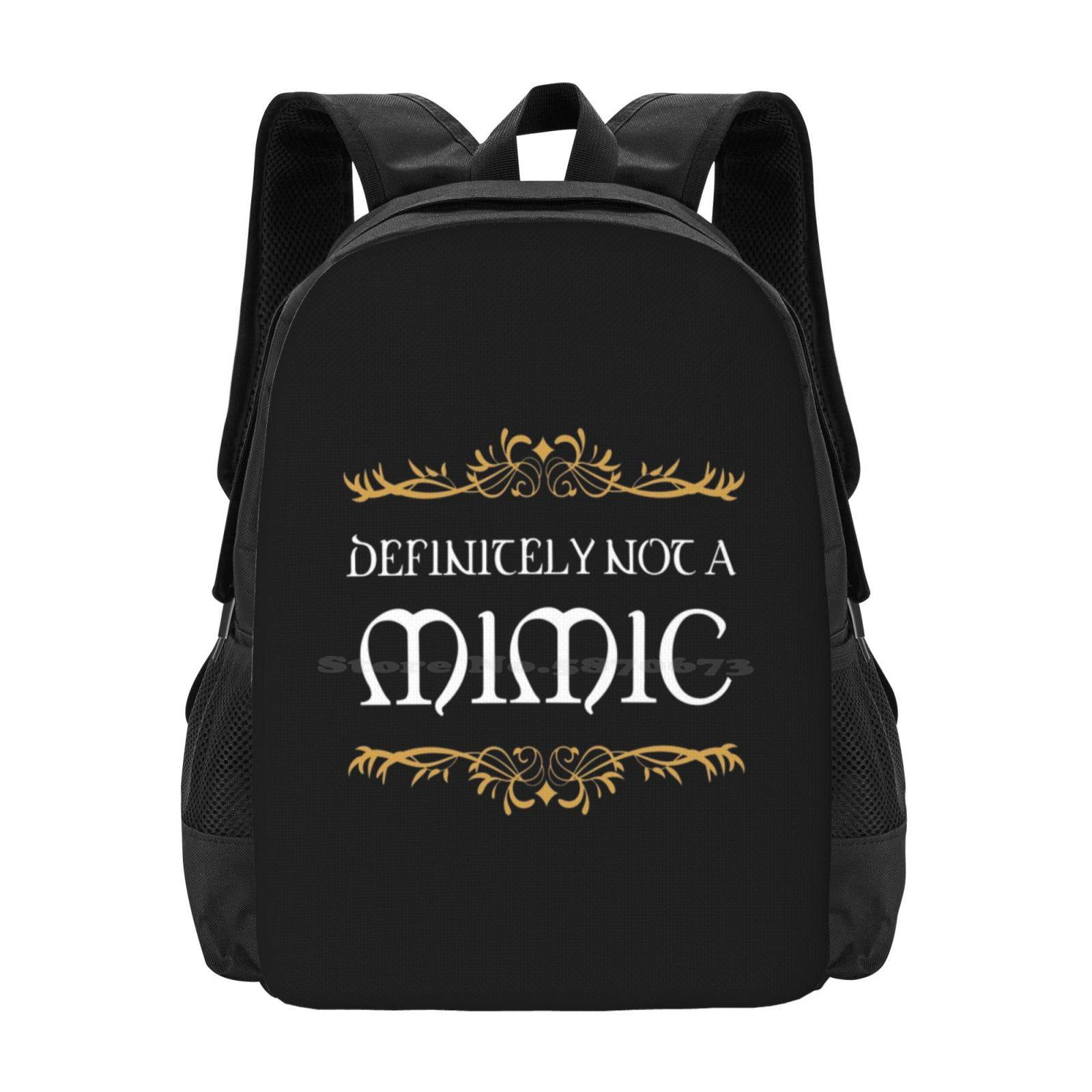 Definitely Not A Mimic Tabletop Rpg Addict Hot Sale Backpack Fashion ...