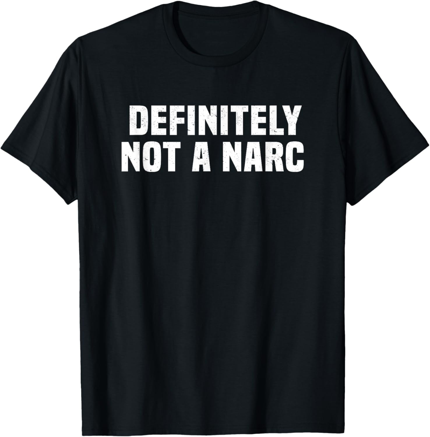 Definitely Not a Narc Undercover Police Easy Costume T-Shirt - Walmart.com