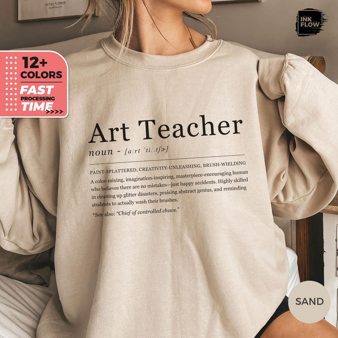 Definition Art Teacher Sweatshirt, Artist Teacher Sweater, Creative Art ...