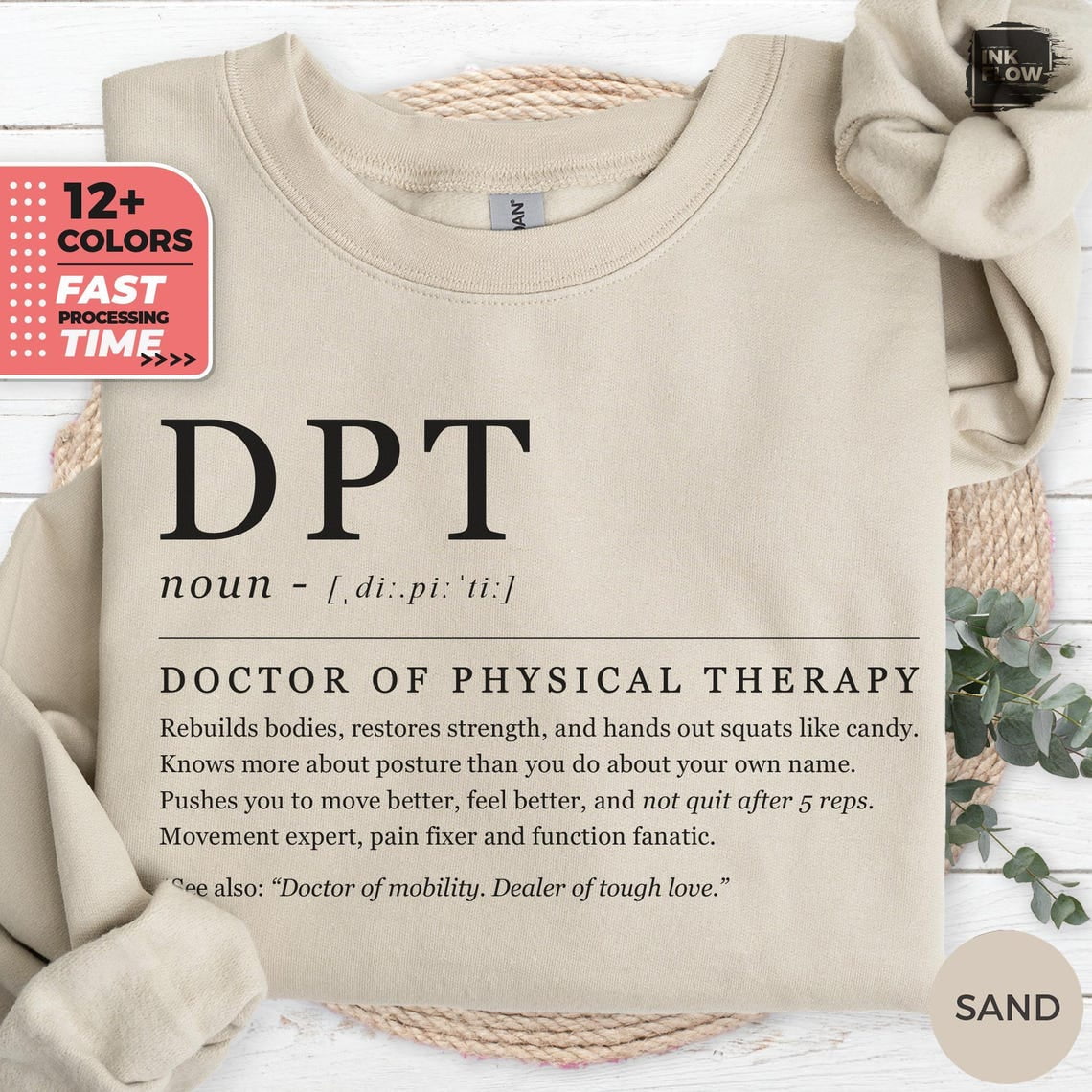 Definition DPT Sweatshirt, Doctor Of Physical Therapist Sweater, DPT ...