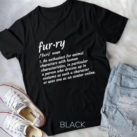 Definition Furry Fandom Furries Design Cosplay Gift Unisex T-Shirt ...