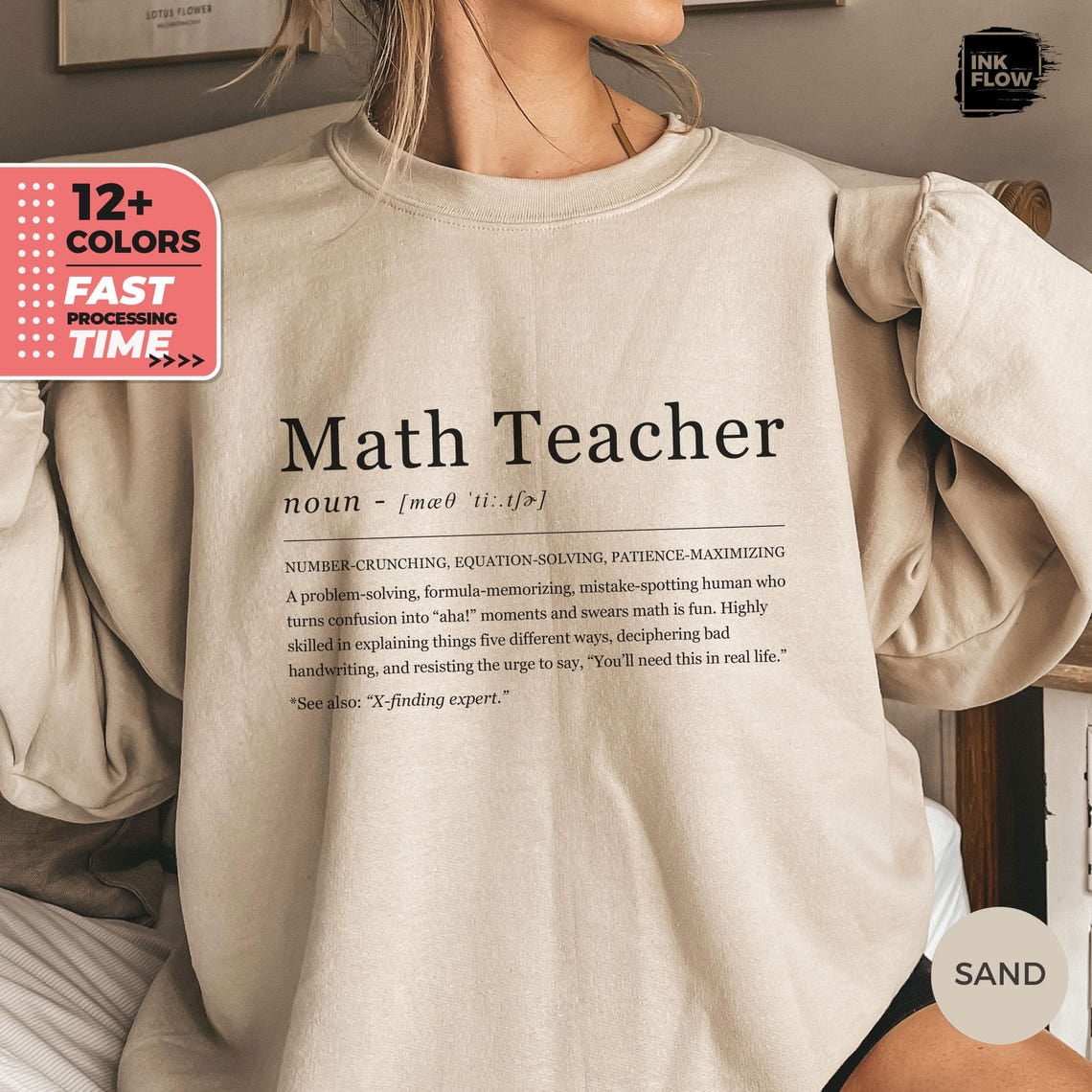 Definition Math Teacher Sweatshirt, Mathematics Educator Hoodie, Math ...