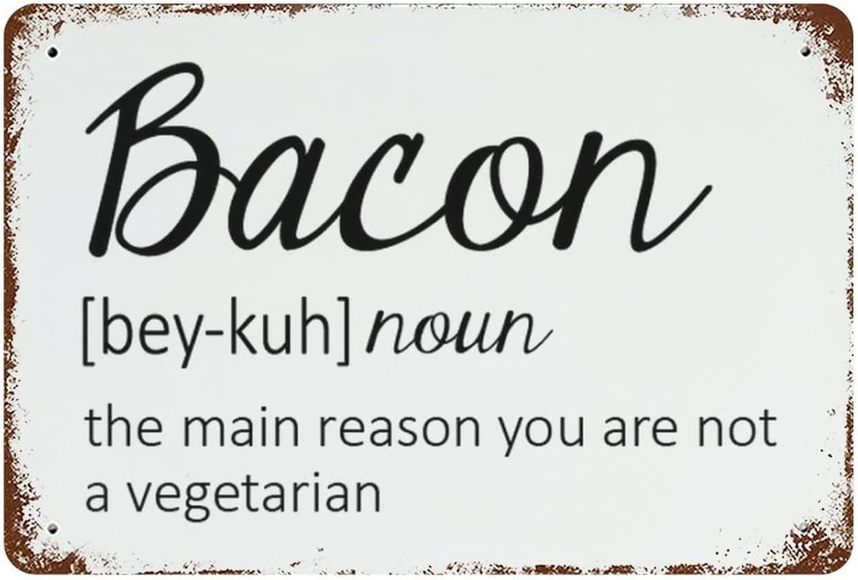Definition Noun Bacon Metal Signs Definition Noun Gift Ideas Retro ...