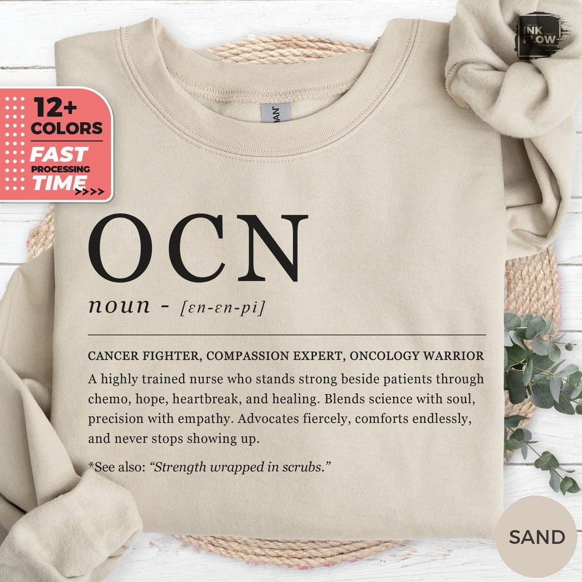 Definition OCN Nurse SweatShirt, Oncology Certified Nurse Hoodie ...
