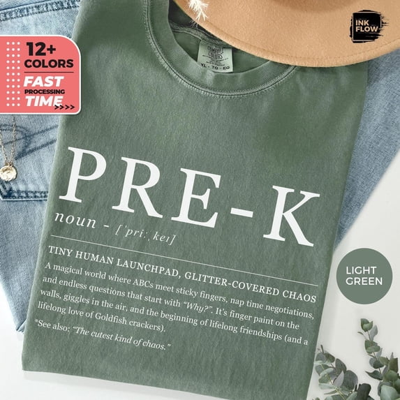Definition Pre K Teacher Shirt Preschool Educator T Shirt Early ...