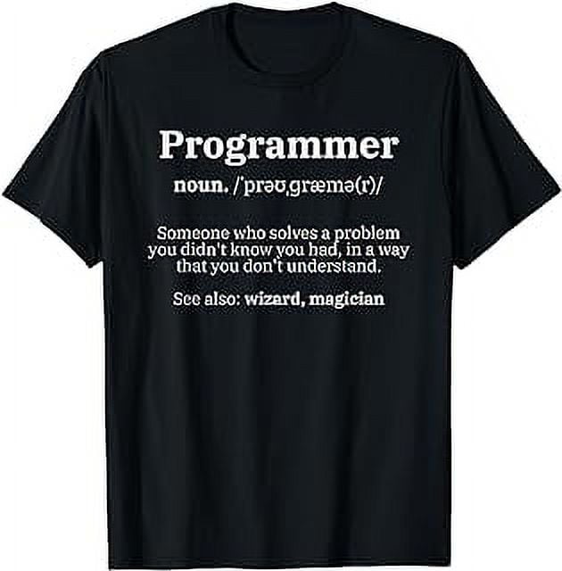 Definition Programmer Meaning Computer Science And Coding T Shirt