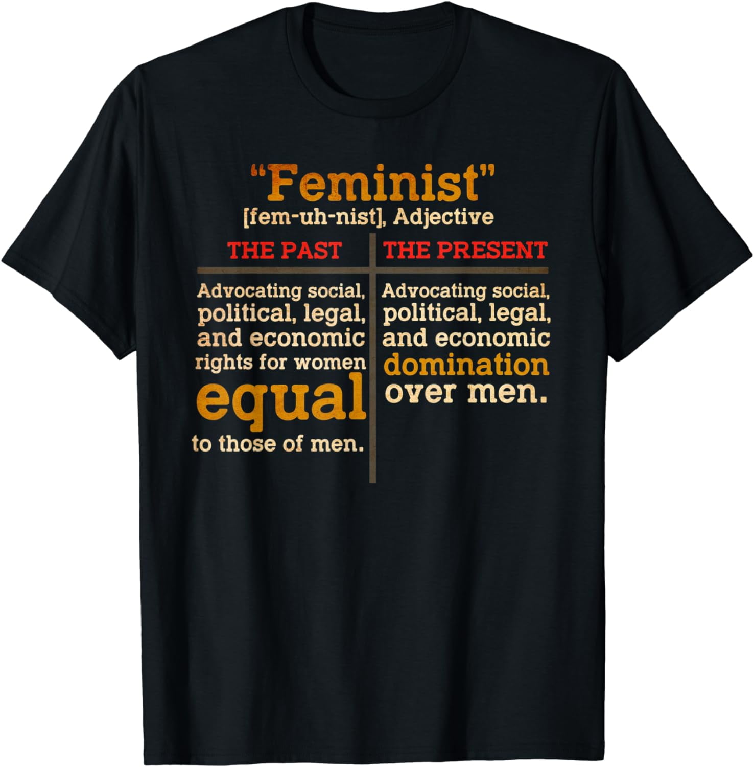"Definition of a Feminist" Gender Equality Political T-shirt - Walmart.com