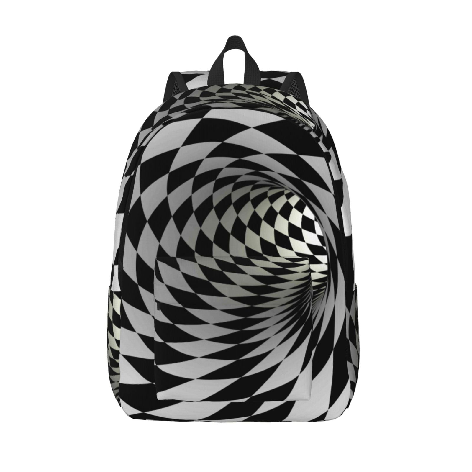 Defioc 3D Vortex Illusion for Canvas Backpack,Travel Rucksack Unisex ...
