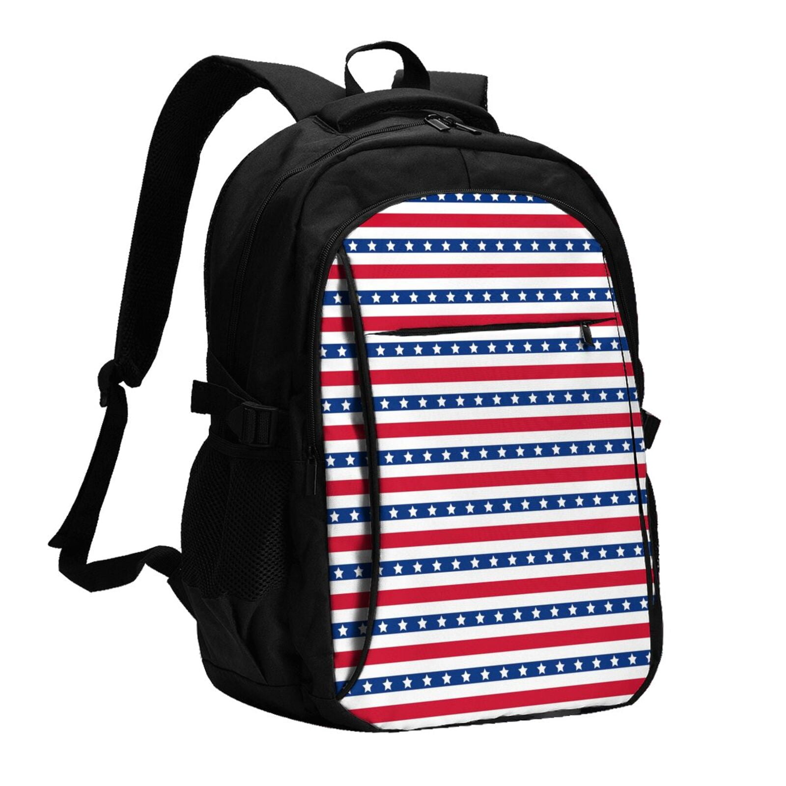 Defioc American Patriotic Stars And Stripes for Travel Backpack for ...