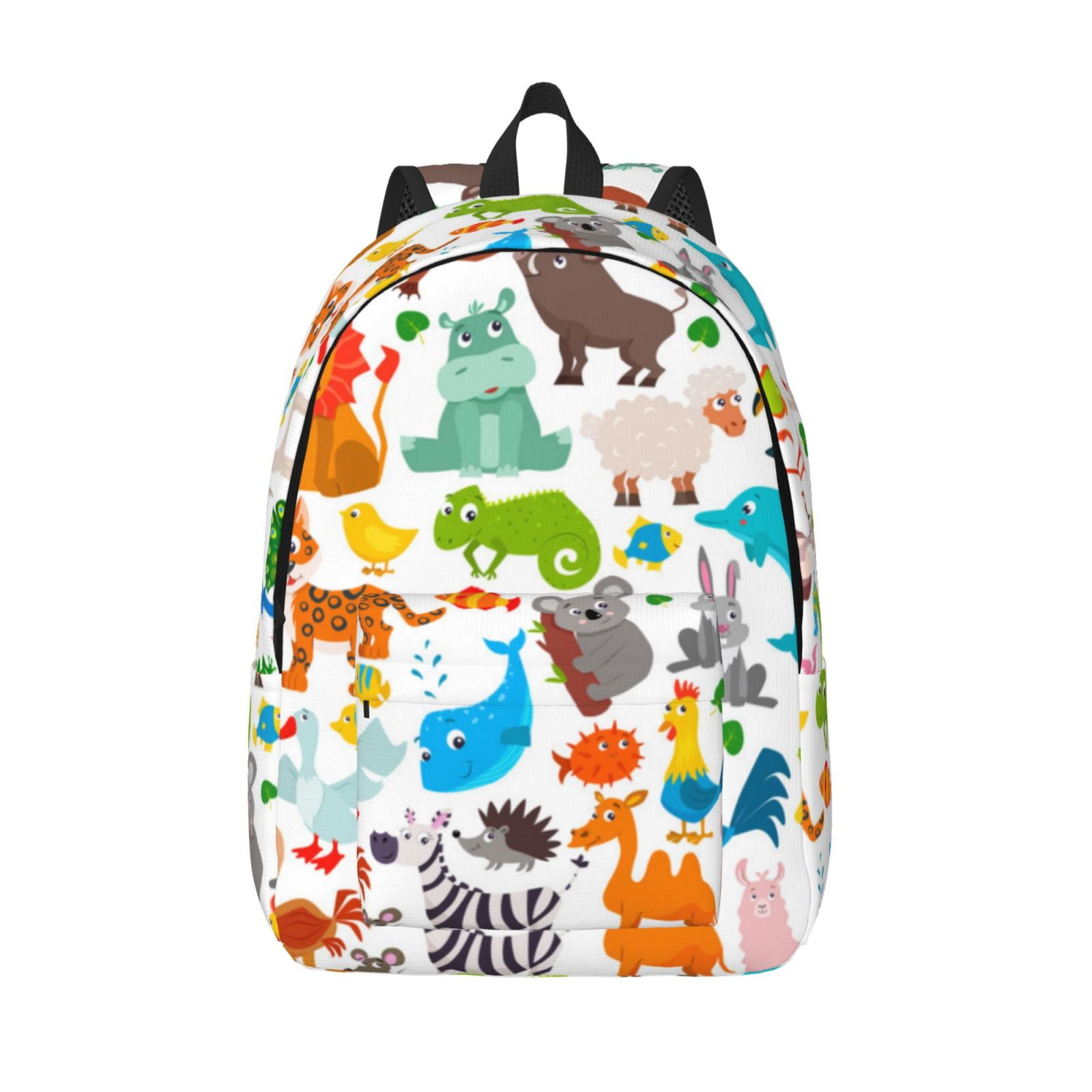 Defioc Animals for Canvas Backpack,Travel Rucksack Unisex Knapsack ...