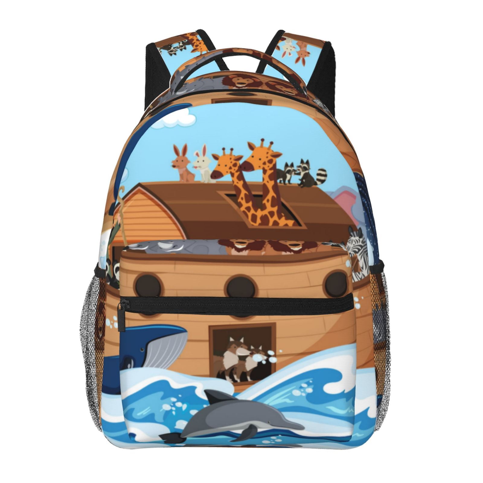 Defioc Animals on Noah's Ark Pattern Laptop Backpack,Travel Backpack ...