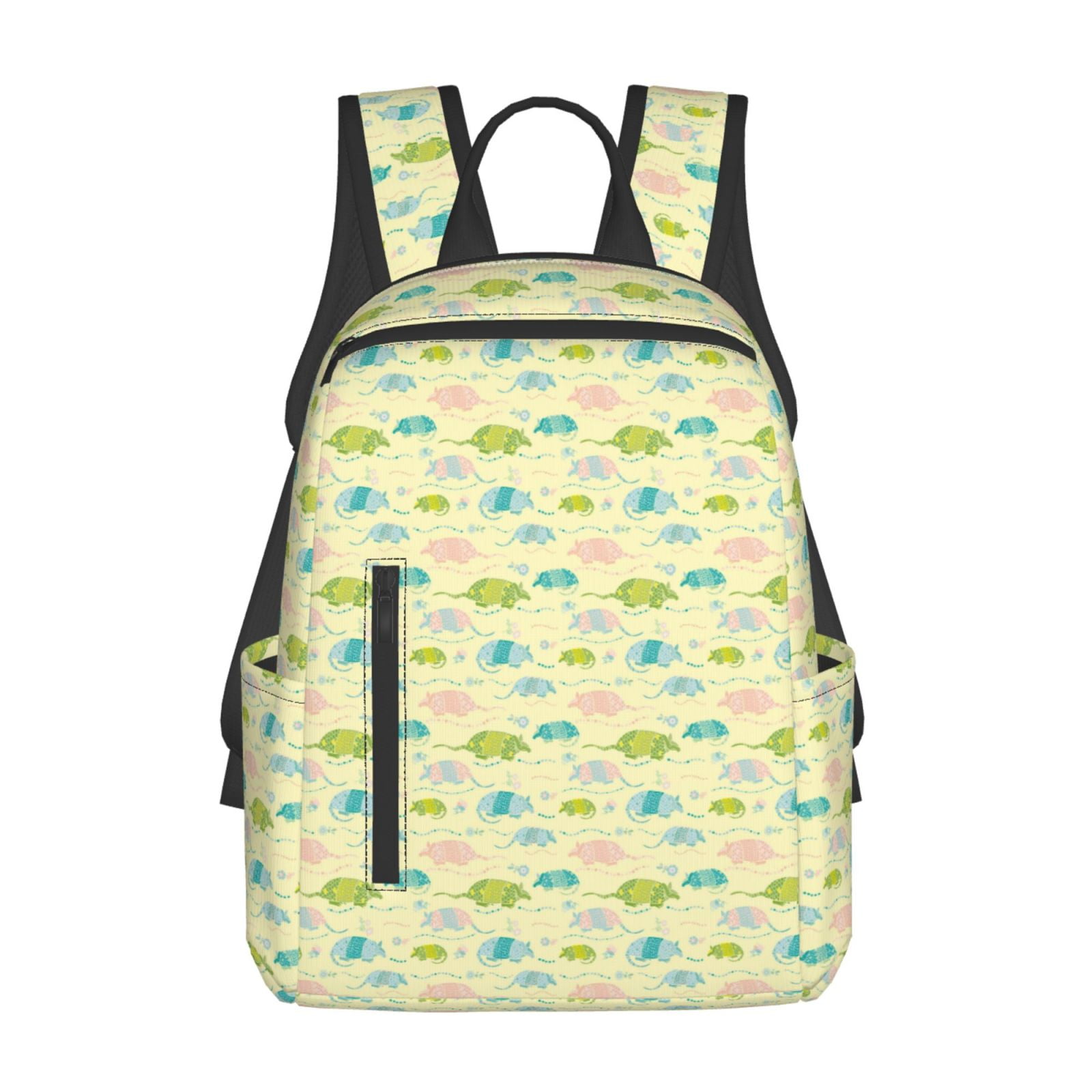 Defioc Armadillo Floral Pattern Travel Laptop Backpack,Lightweight ...