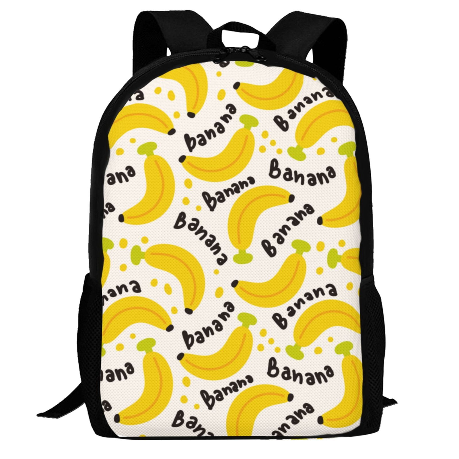 Defioc Banana Fruit Pattern Carry on Backpack,16.5x12.5x5.5 Personal ...