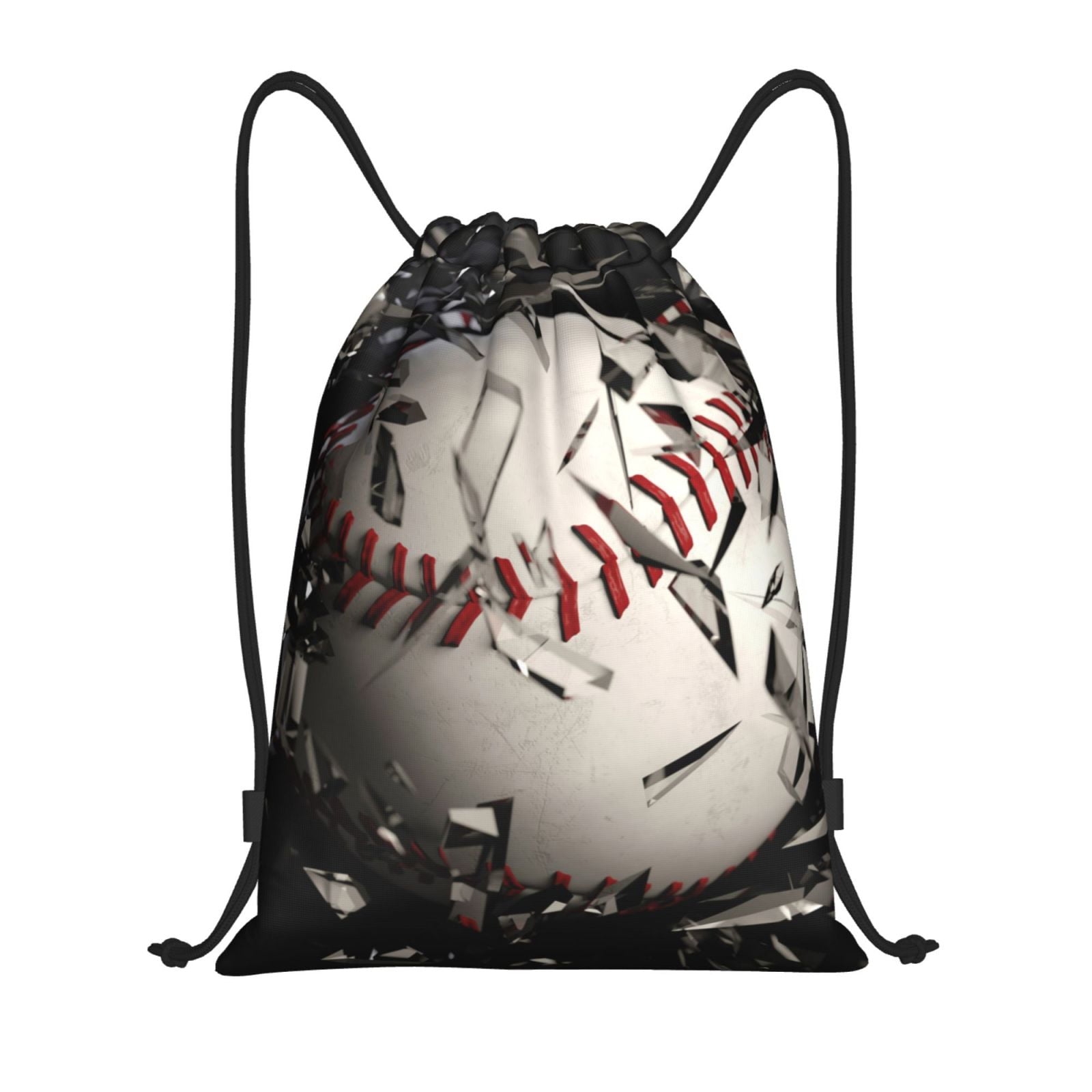 Defioc Baseball Breaking Glass for Drawstring Backpack Sports Gym Bag ...