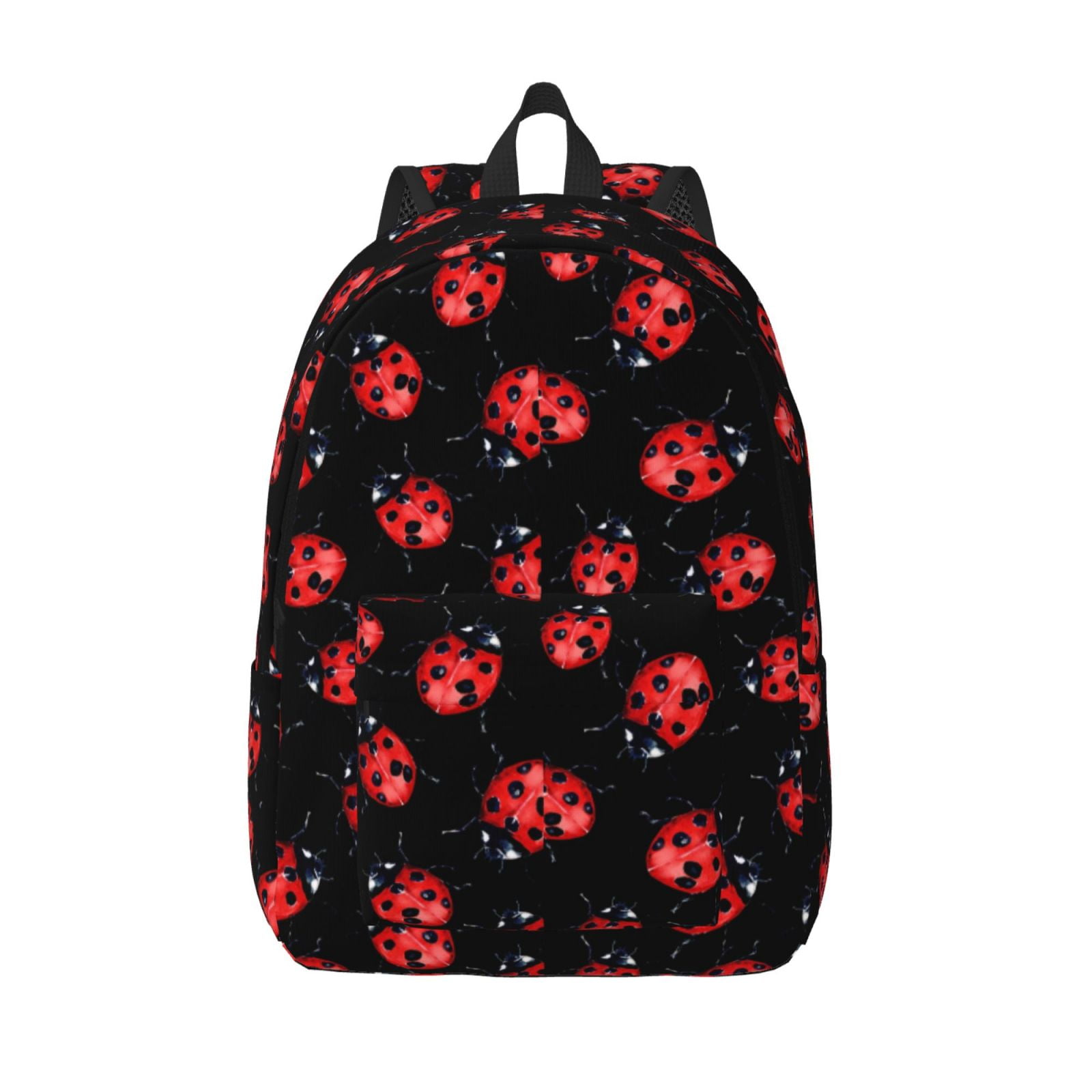 Defioc Beautiful Red Ladybug for Canvas Backpack,Travel Rucksack Unisex ...