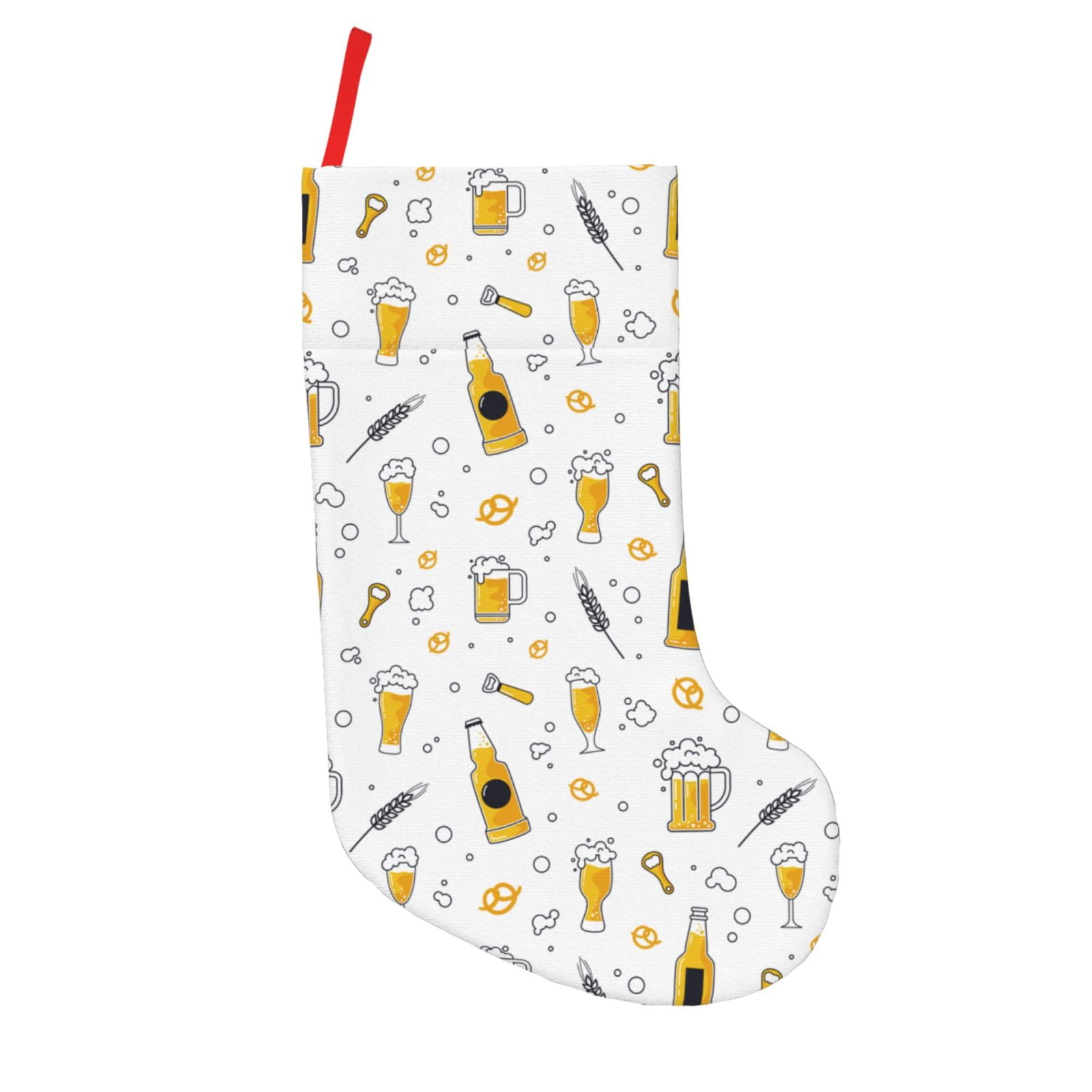 Defioc Beer for Christmas Stockings 18" Personalized Holiday Stocking ...