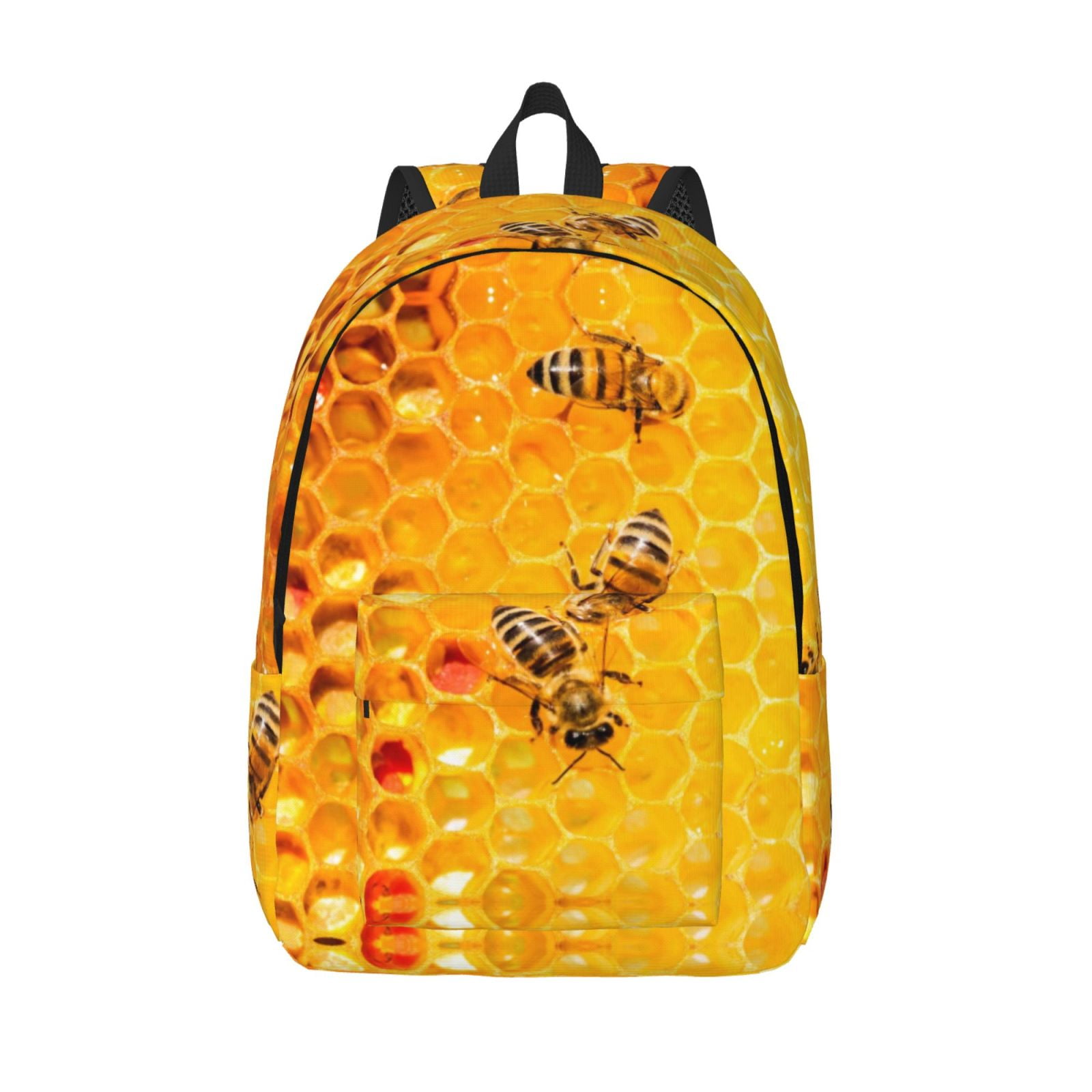 Defioc Bees on Hive Honeycomb for Canvas Backpack,Travel Rucksack ...