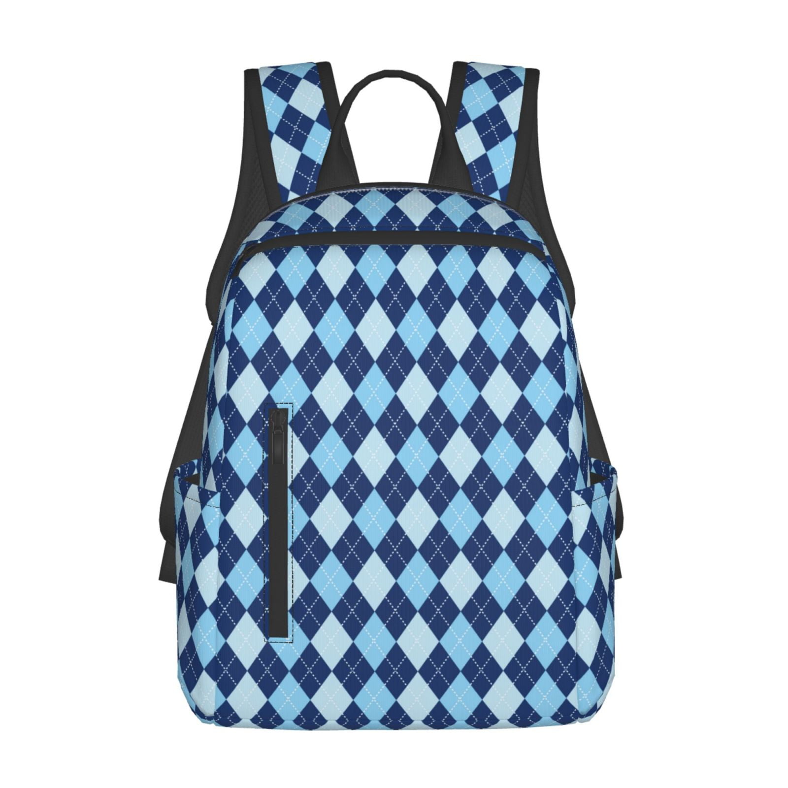 Defioc Blue Squares Pattern Travel Laptop Backpack,Lightweight Backpack ...