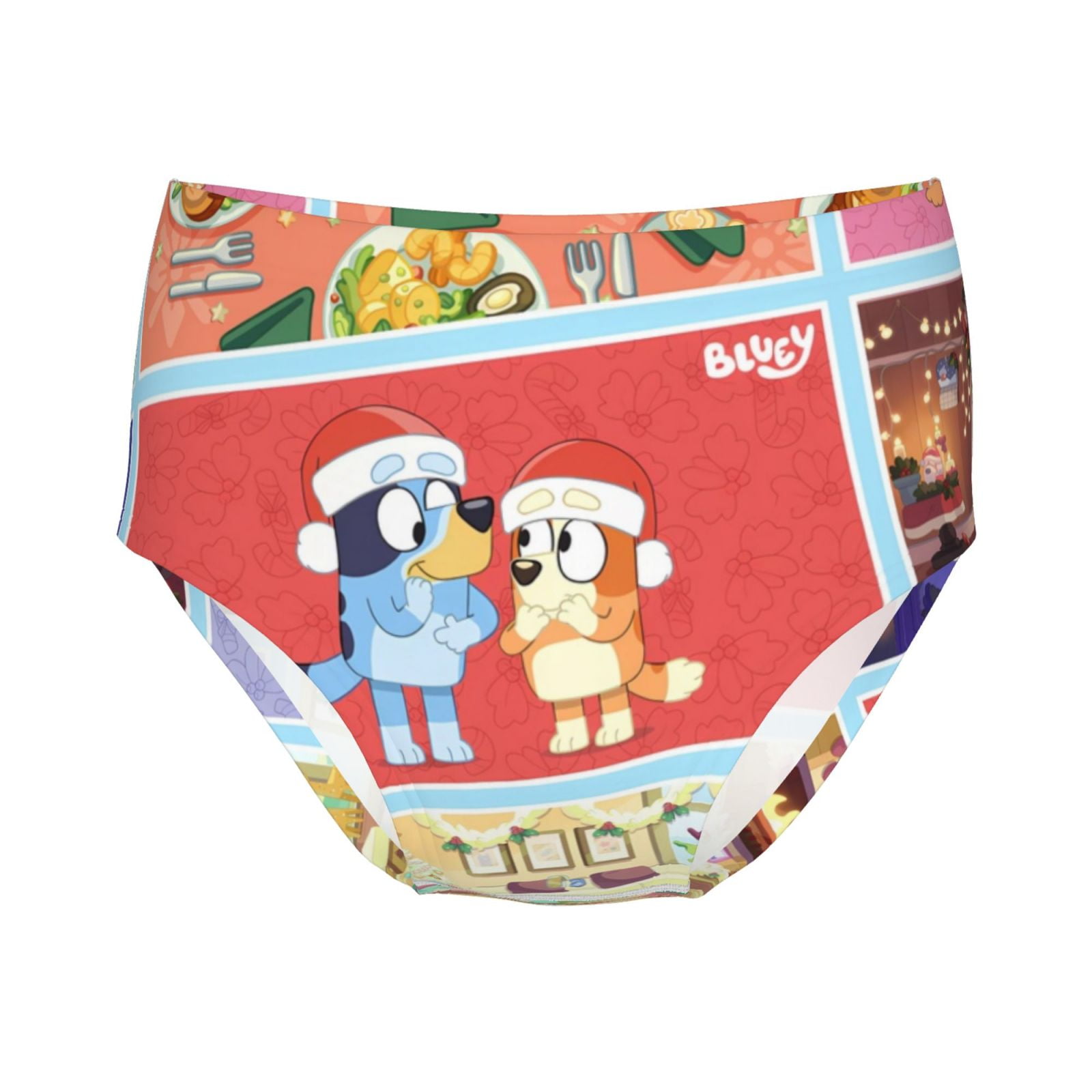 Defioc Bluey Pattern Girls Underwear Stretch Cotton Panties For Girls
