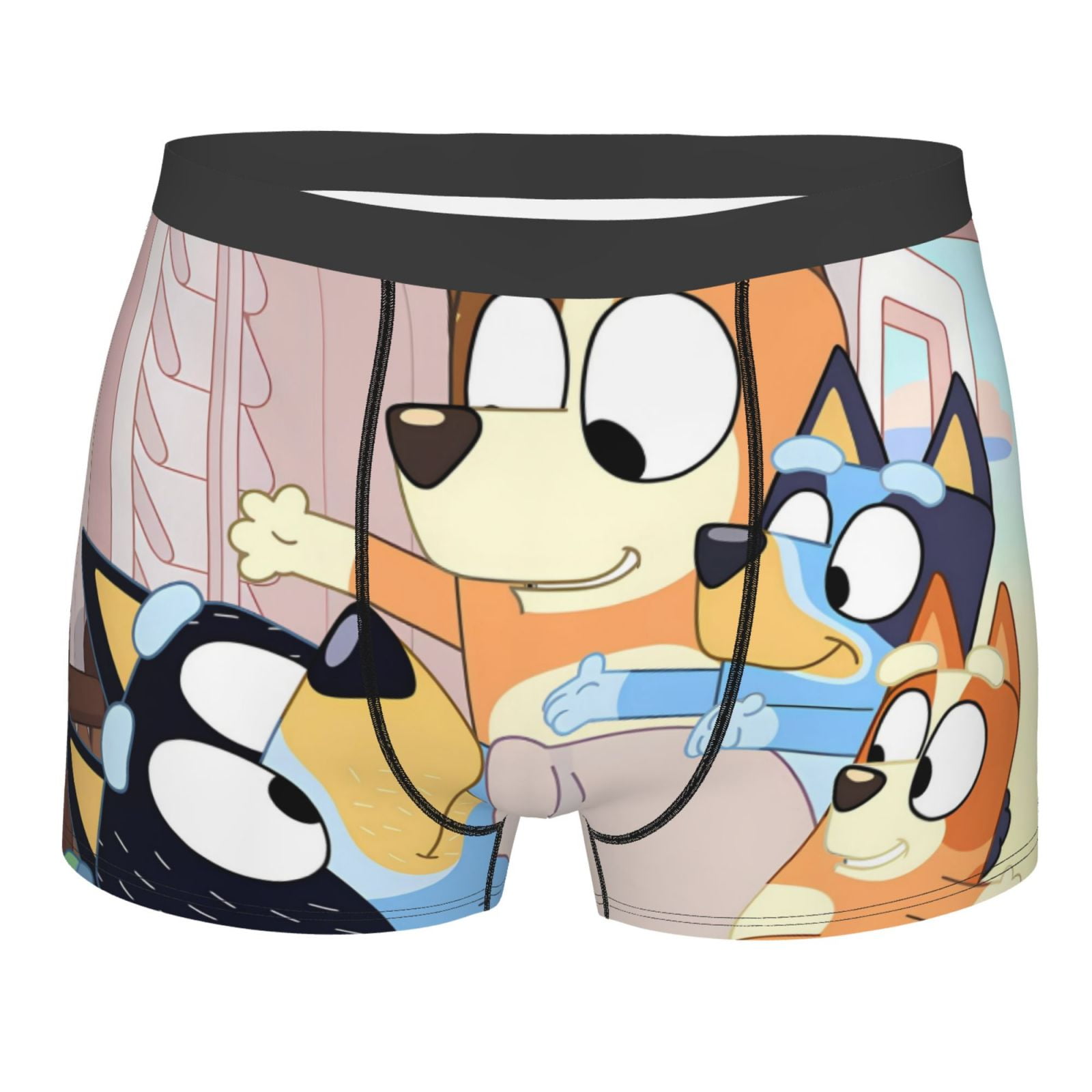 Defioc Bluey Pattern Men's Cotton Boxer Briefs Underwear Cool ...