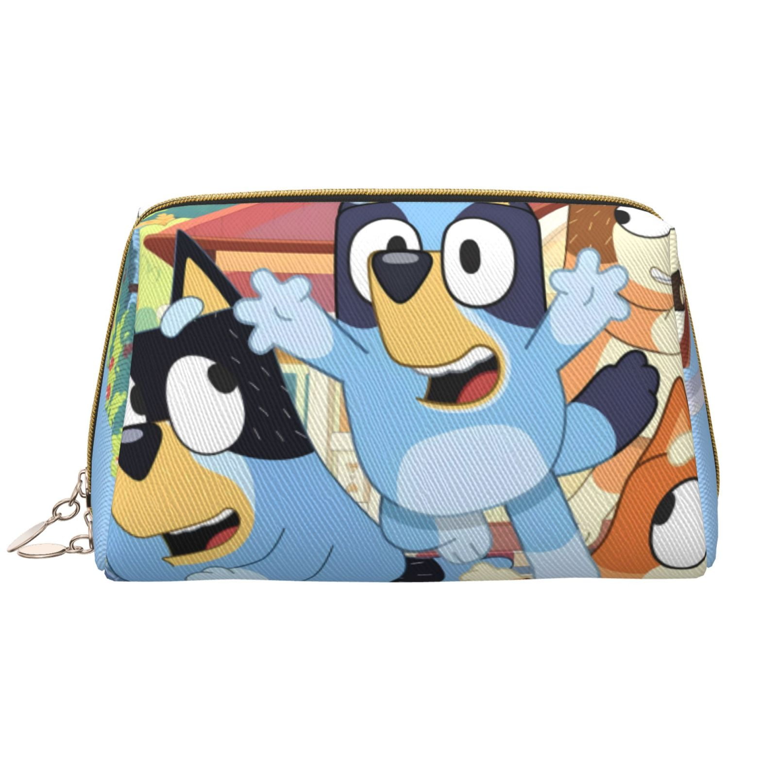 Defioc Bluey Print Large Makeup Bag,Portable Cosmetics Pouch Toiletry ...