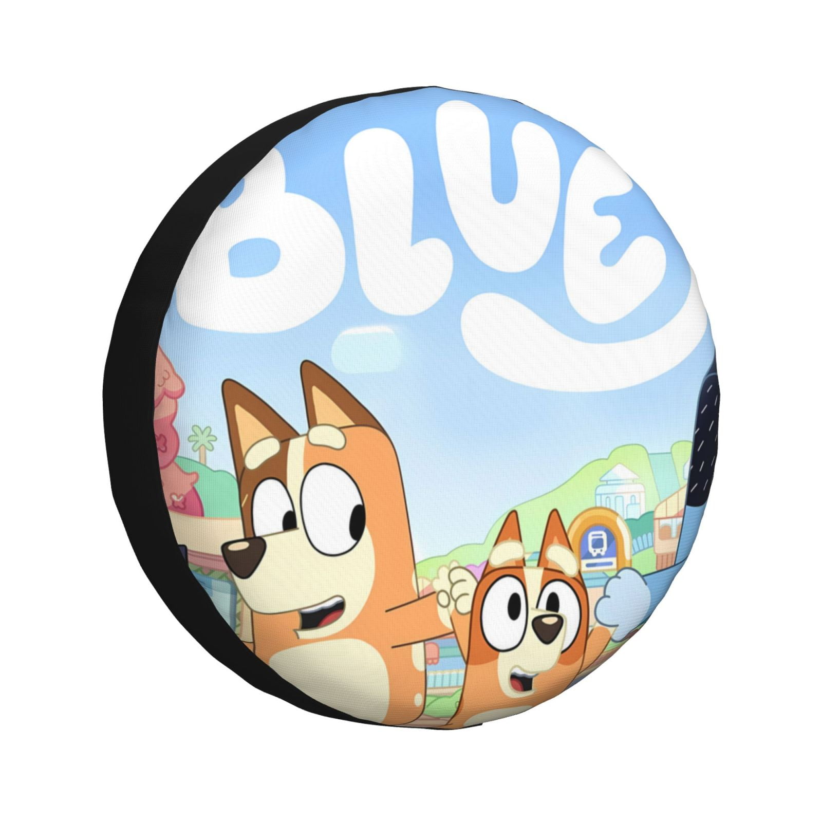 Defioc Bluey Print Spare Tire Cover, 14-17 inch Universal Spare Tire ...