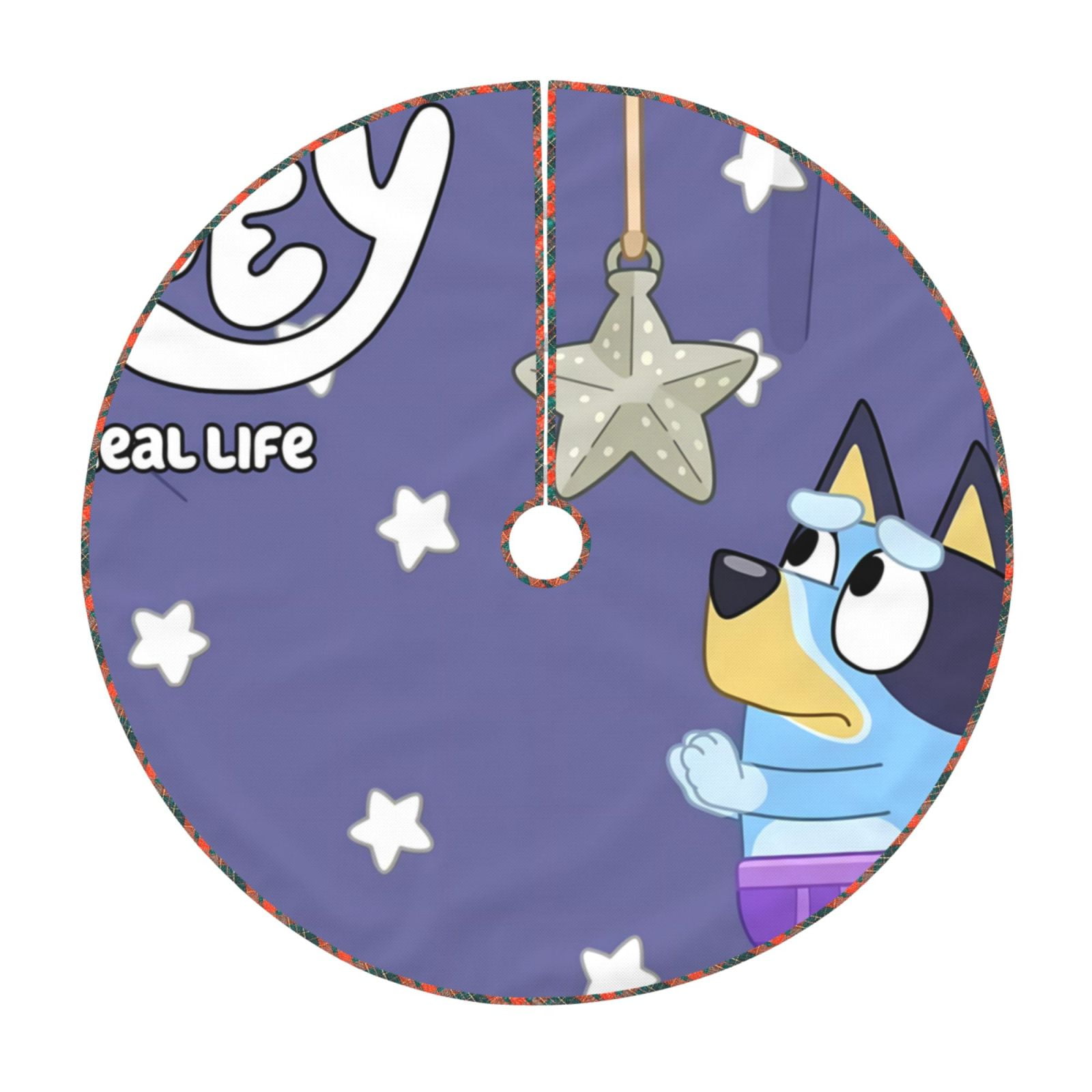 Defioc Bluey for Christmas Tree Skirt Snowman Xmas Tree Skirt Farmhouse ...