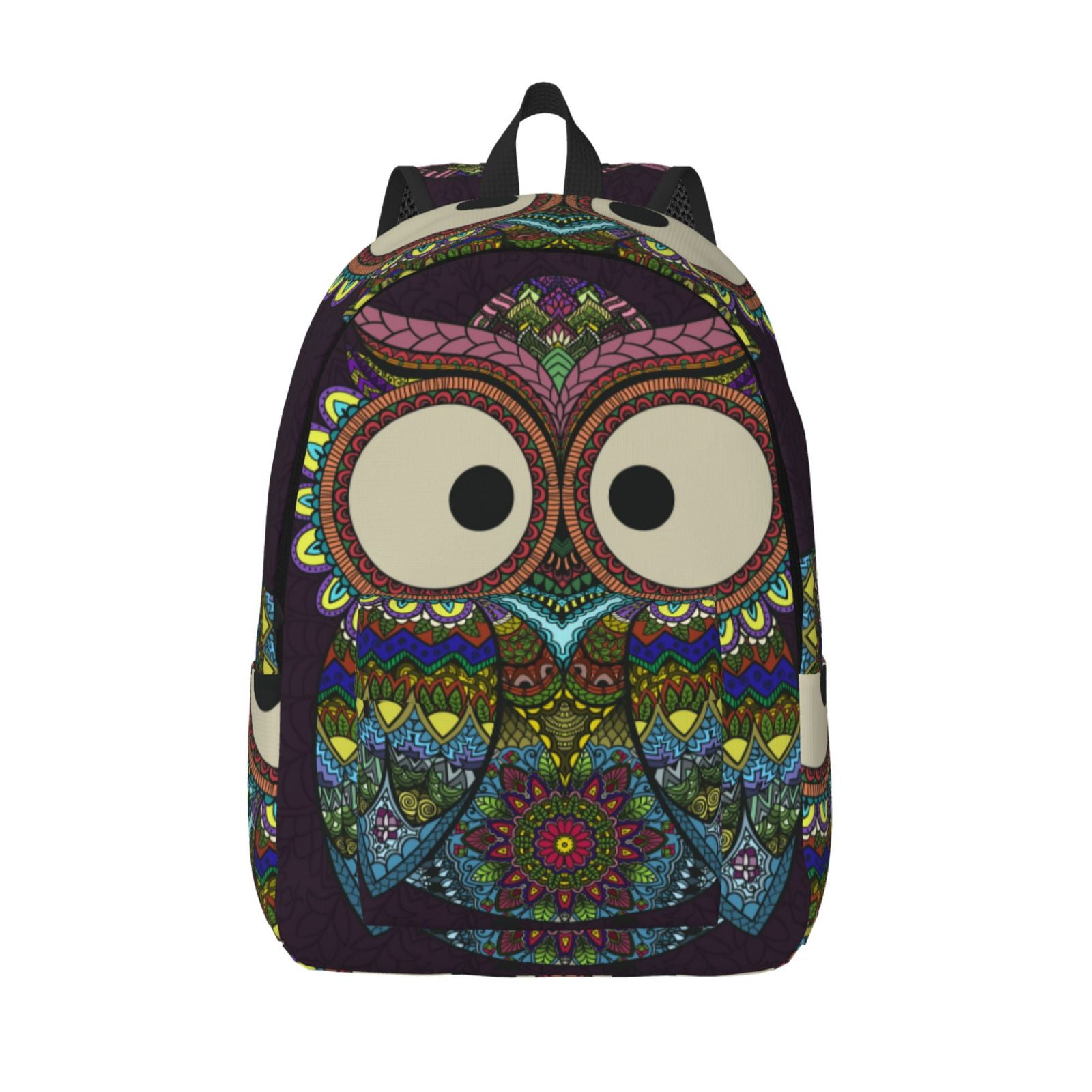 Defioc Boho Owl for Canvas Backpack,Travel Rucksack Unisex Knapsack ...