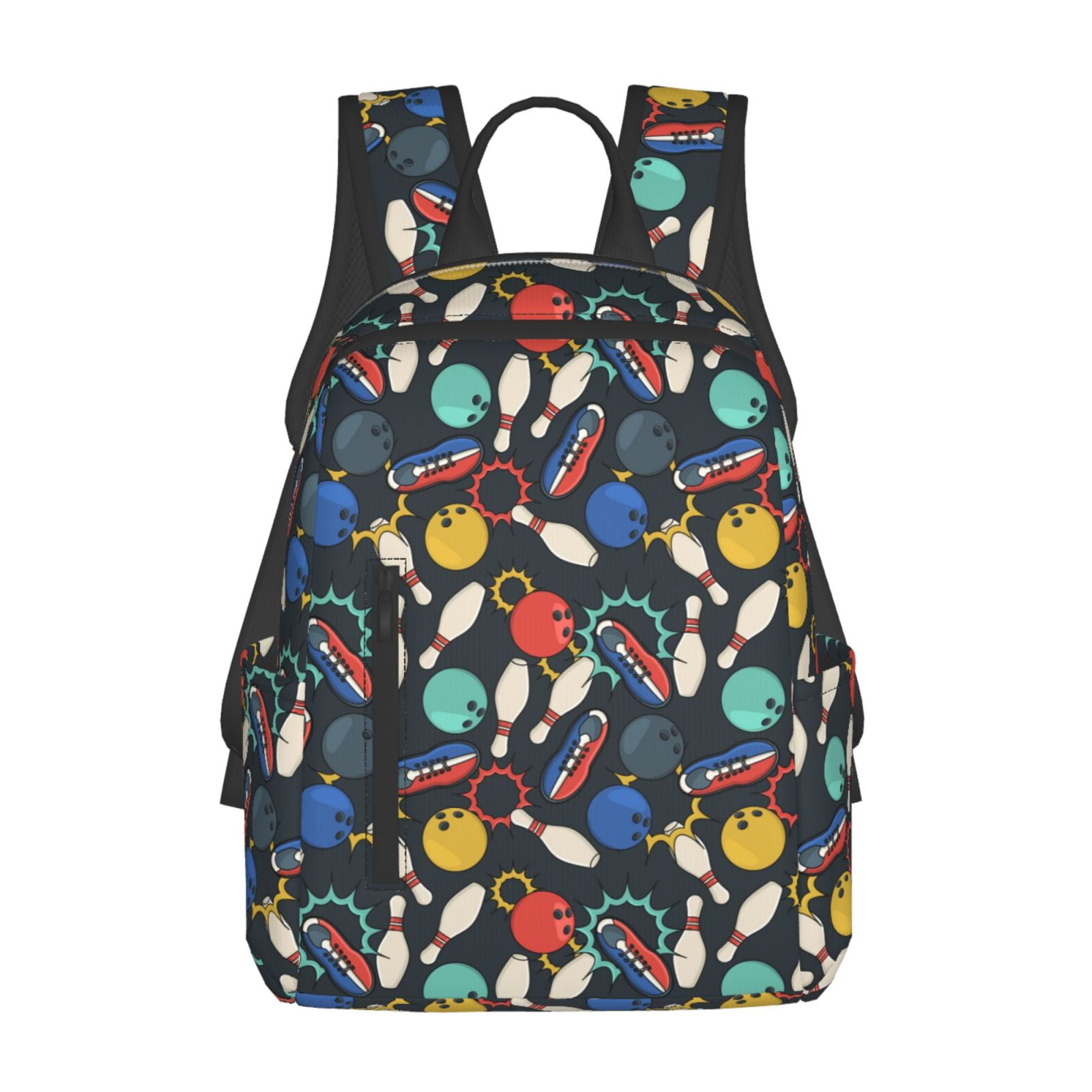 Defioc Bowling Ball Pattern Travel Laptop Backpack,Lightweight Backpack ...