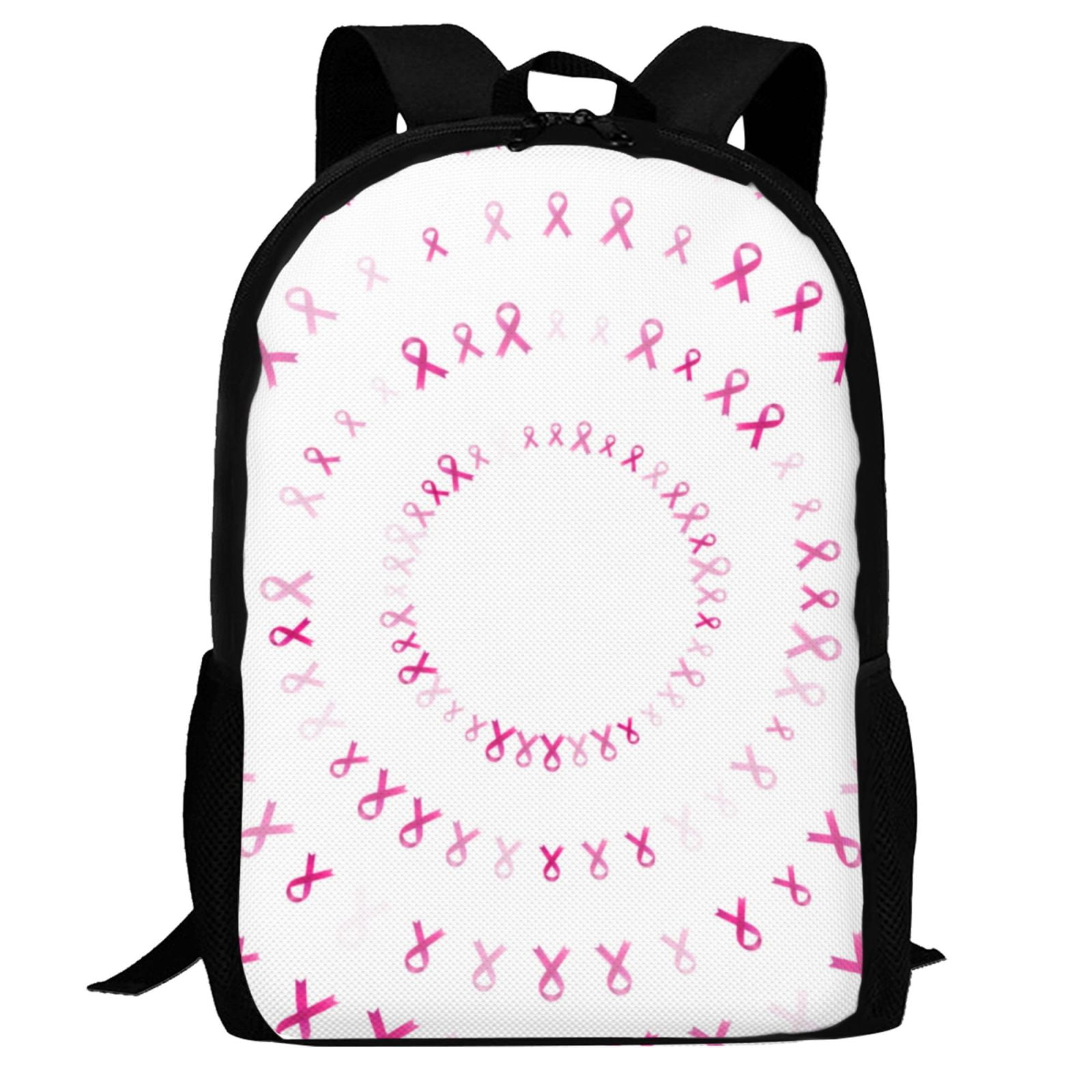 Defioc Breast Cancer Awareness (4) Pattern Carry on Backpack,16.5x12 ...